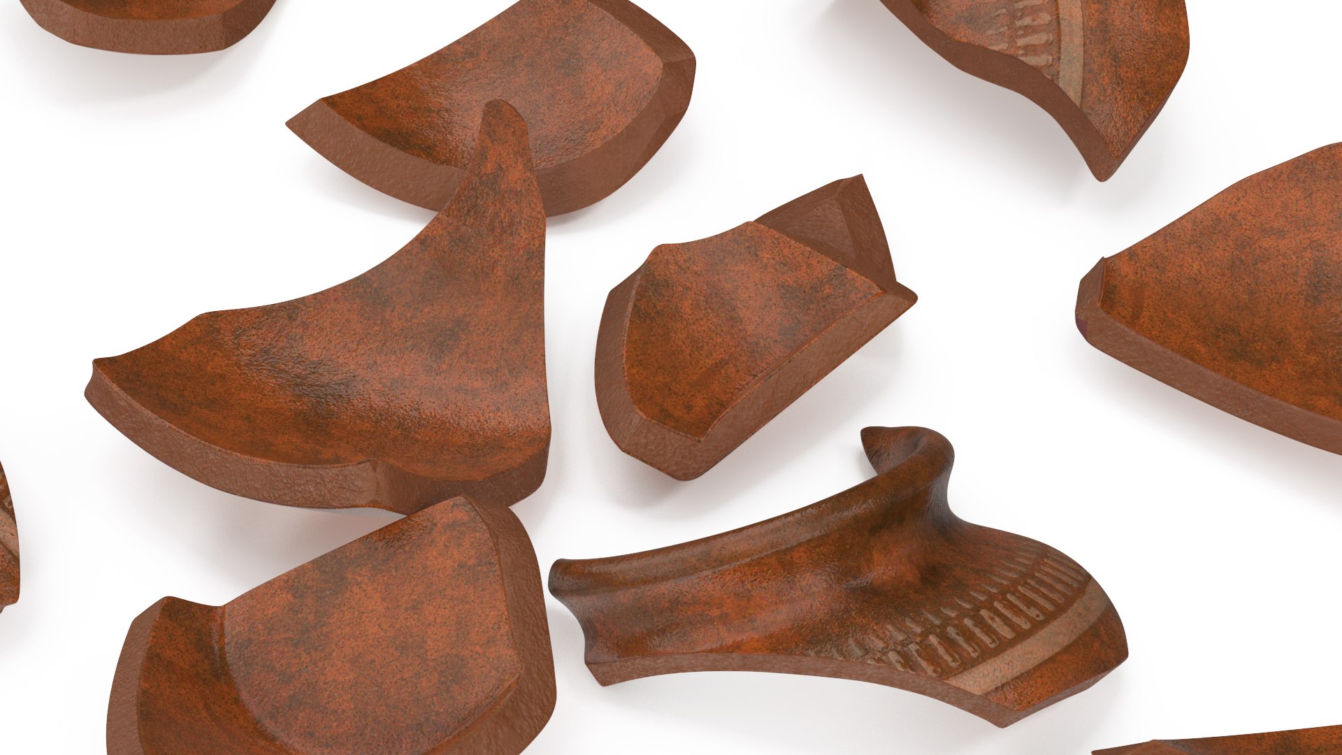 3D Clay Pot Fragments - TurboSquid 1992589