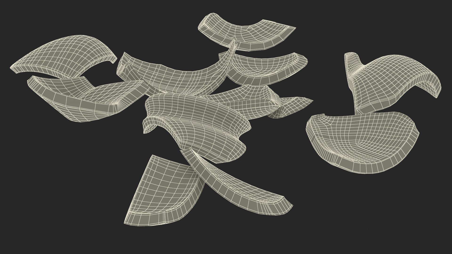 3D Clay Pot Fragments - TurboSquid 1992589