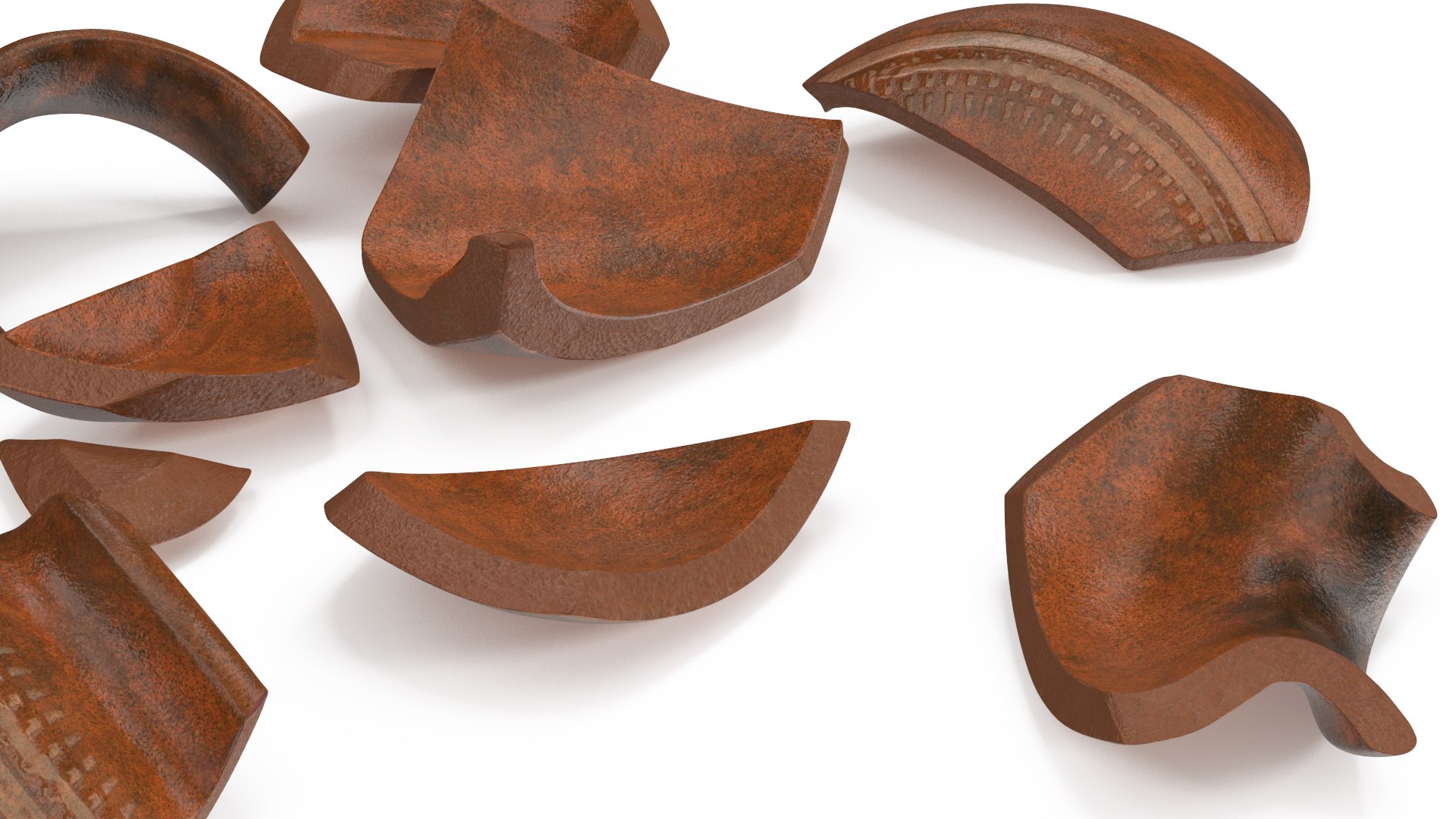 3D Clay Pot Fragments - TurboSquid 1992589