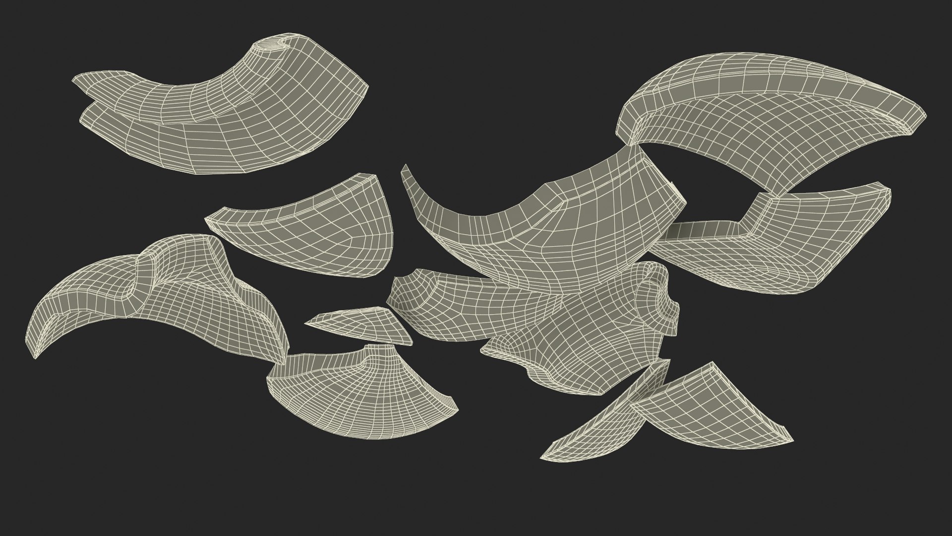 3D Clay Pot Fragments - TurboSquid 1992589