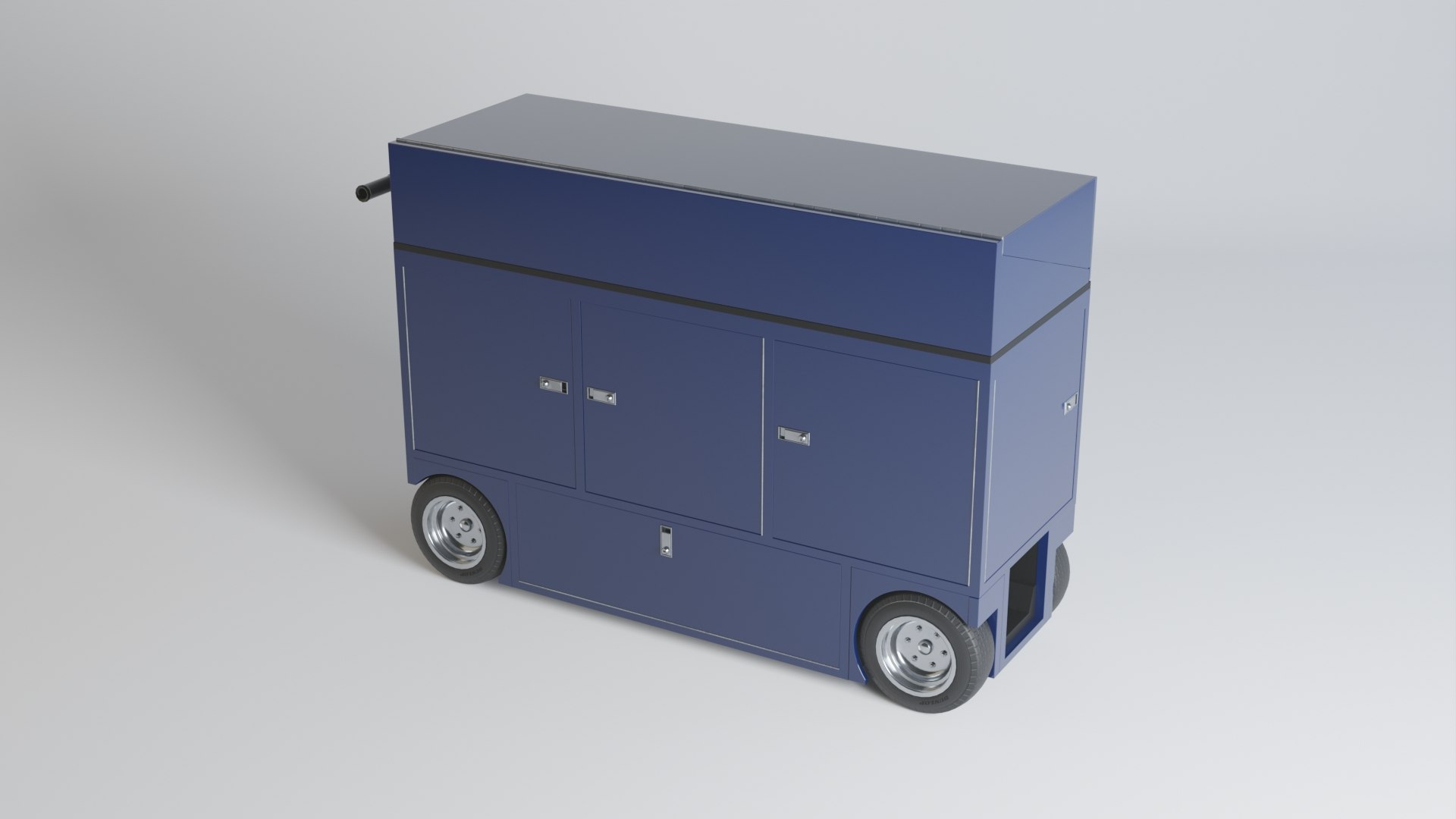 3D Workstation Cart With Top PBR Model - TurboSquid 1979197