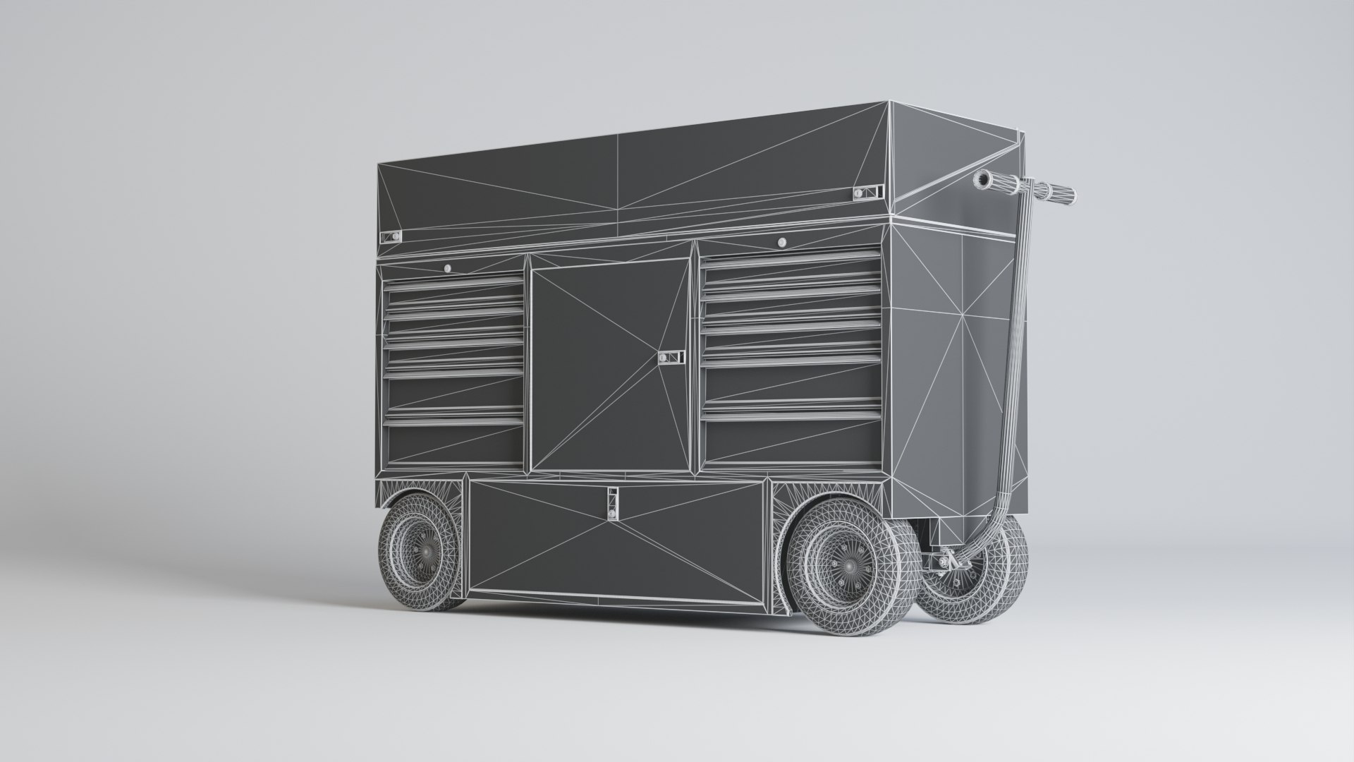 3D Workstation Cart With Top PBR Model - TurboSquid 1979197