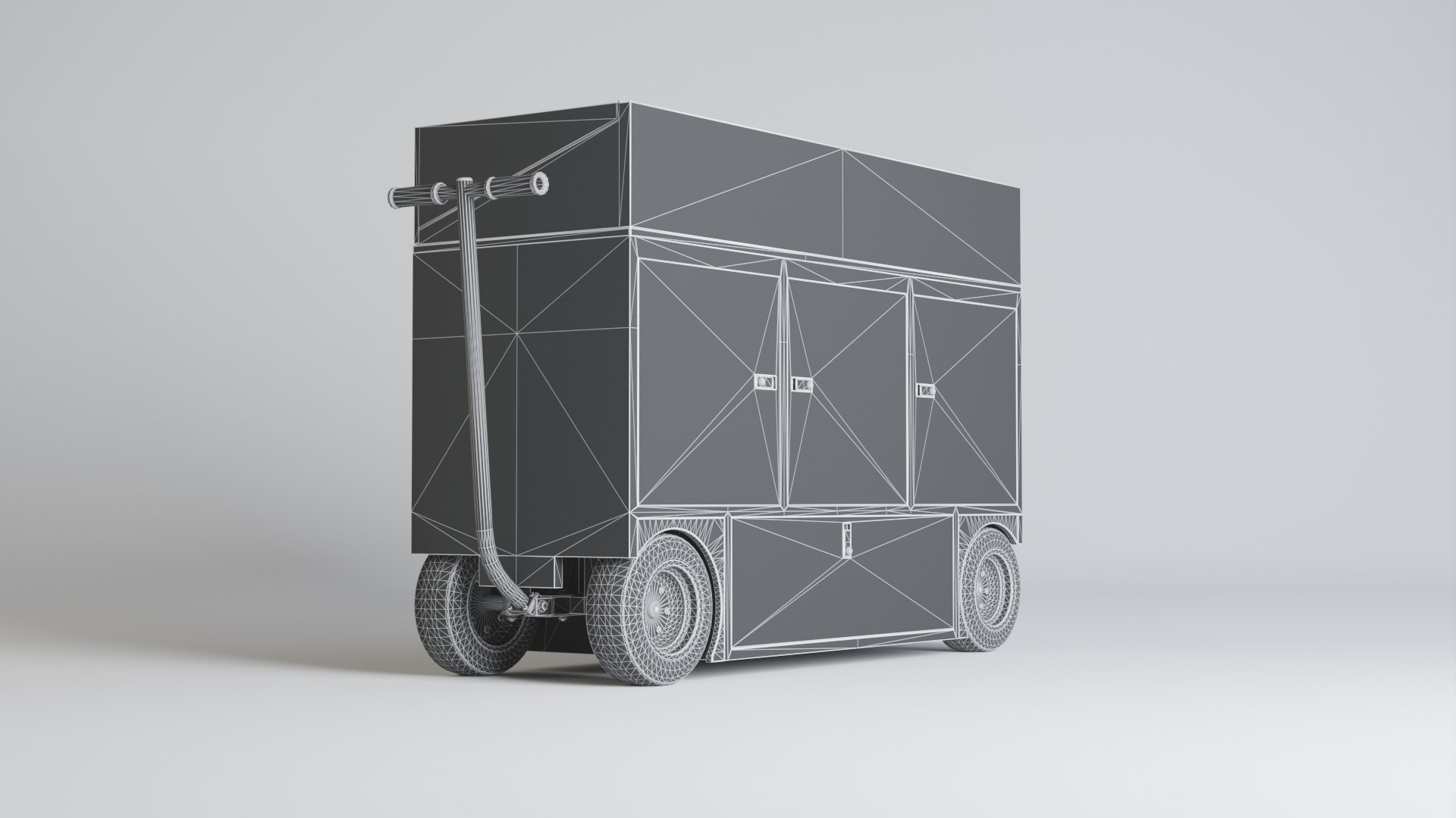 3D Workstation Cart With Top PBR Model - TurboSquid 1979197