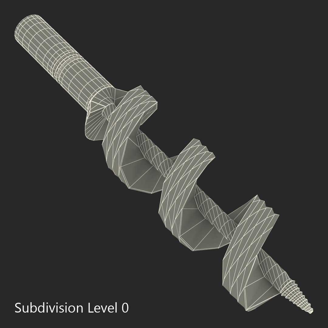 3d Model Drill Bit 3