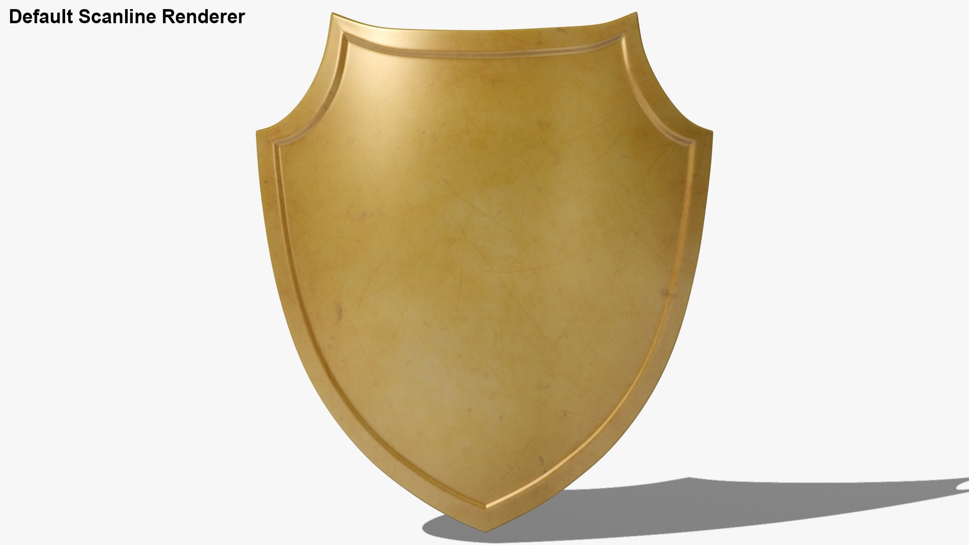 3D gold shield - TurboSquid 1575853