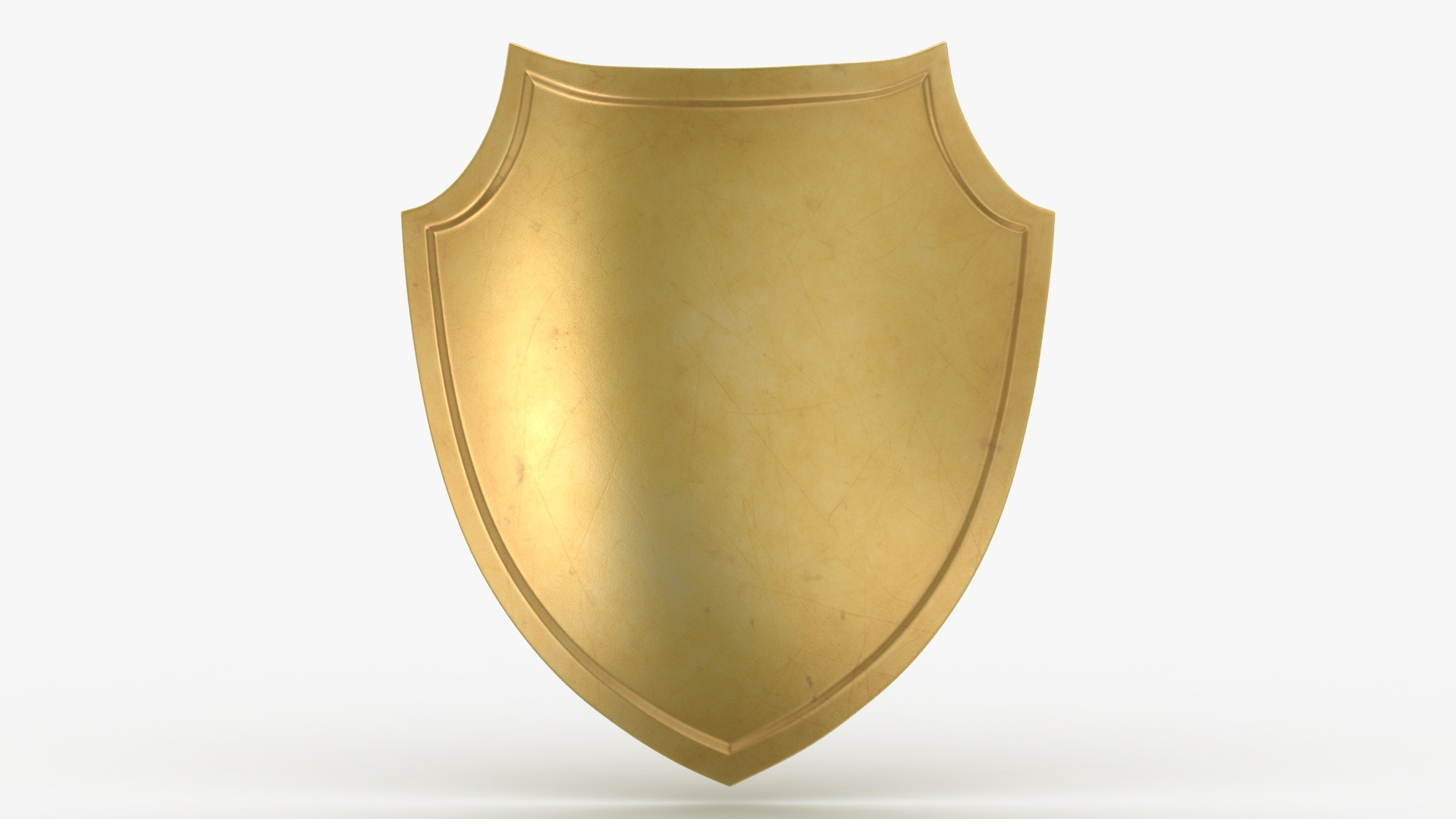 3D gold shield - TurboSquid 1575853