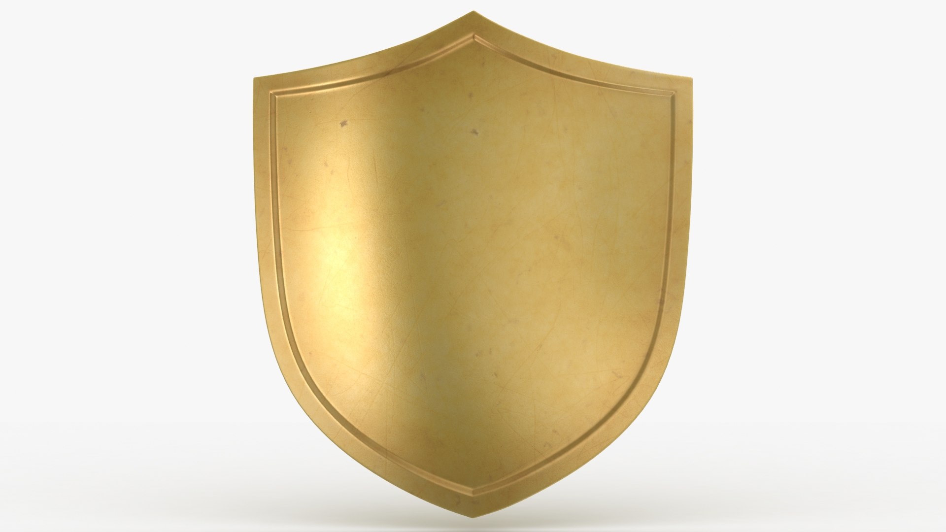 3D Gold Shield - TurboSquid 1575853