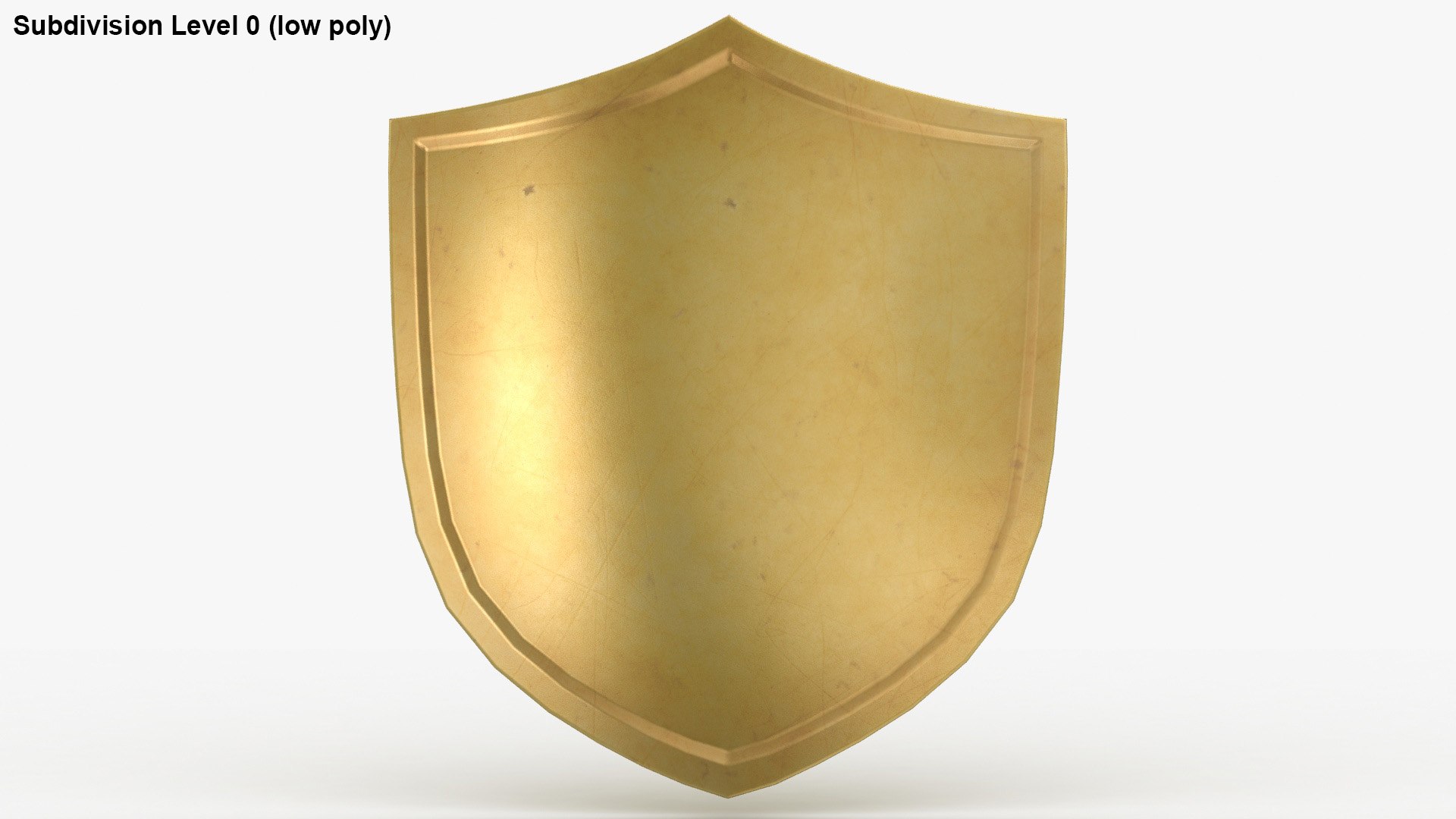 3D Gold Shield - TurboSquid 1575853