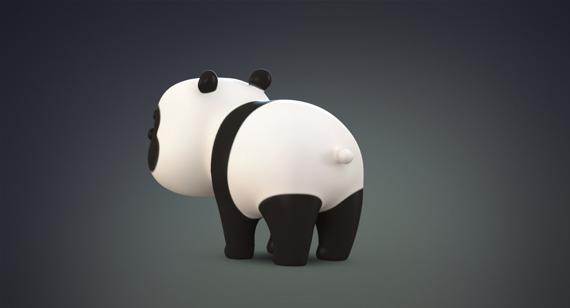 Cute Cartoon Panda Bear Model - TurboSquid 1351074