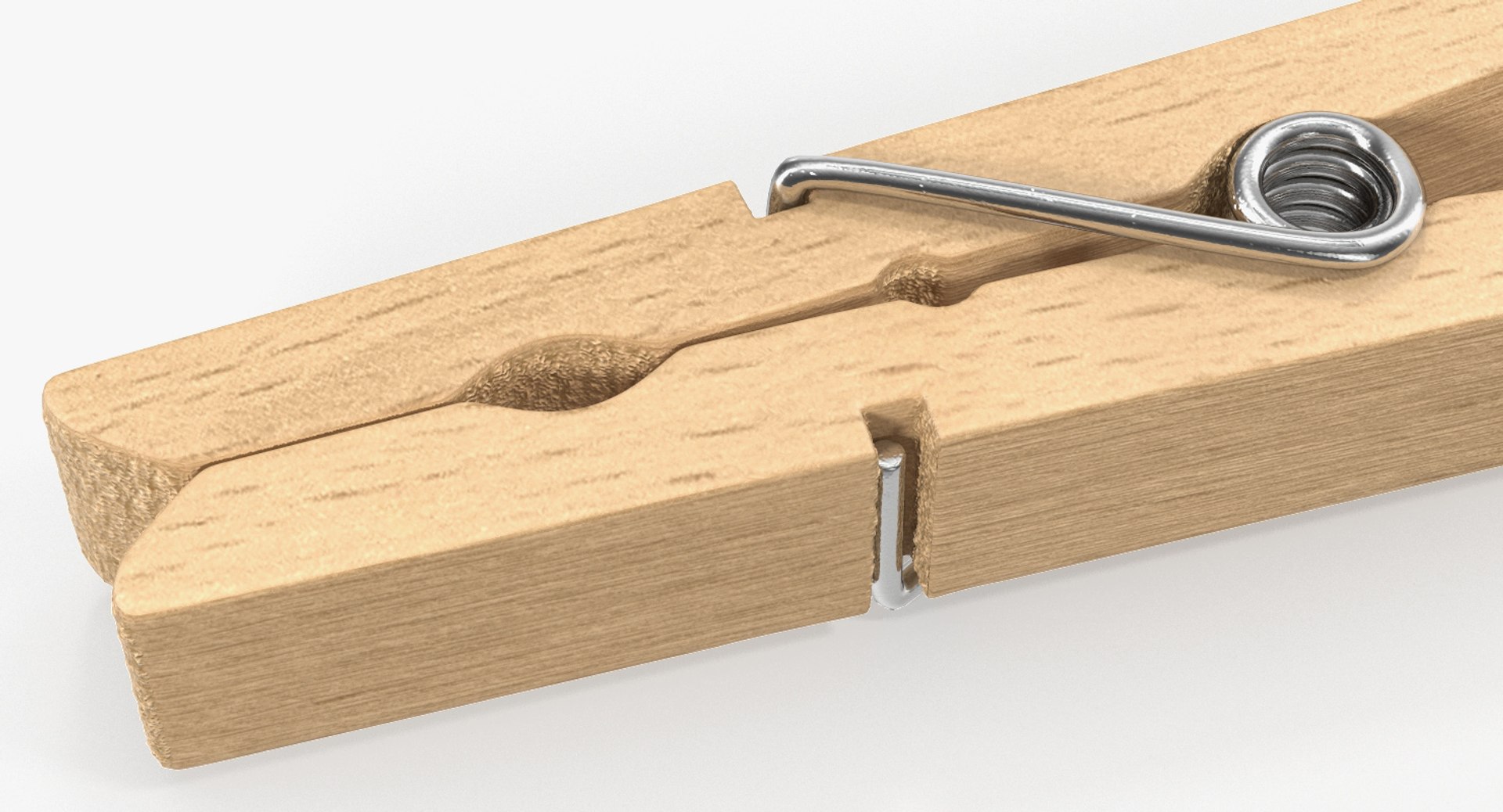 3D Model Wooden Clothespin - TurboSquid 1317726