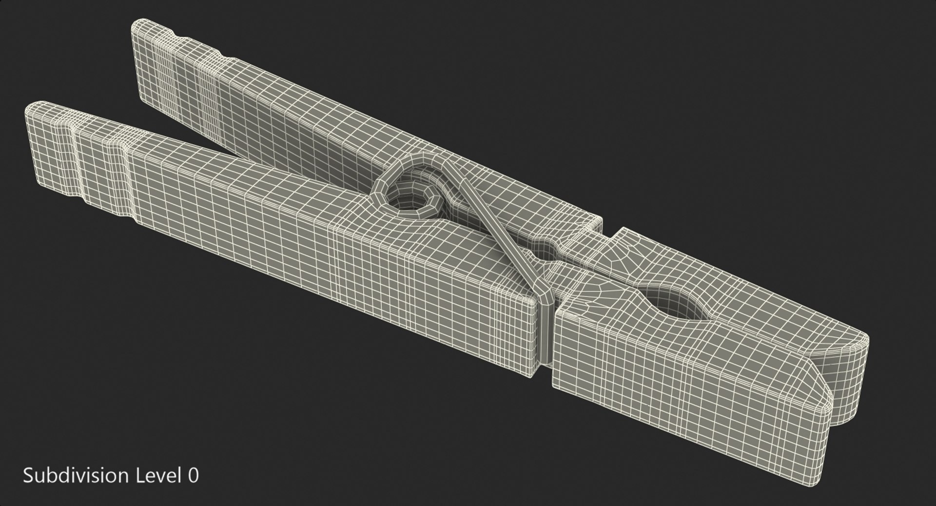 3D Model Wooden Clothespin - TurboSquid 1317726