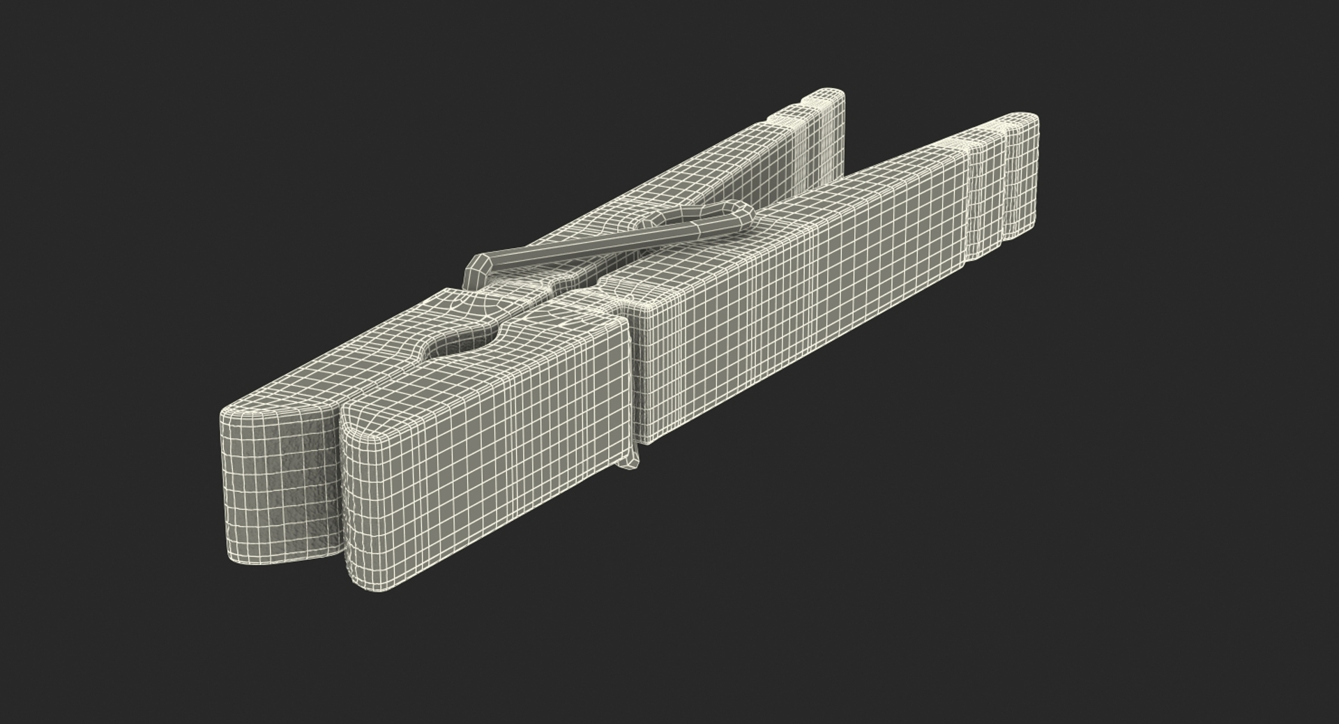 3D Model Wooden Clothespin - TurboSquid 1317726