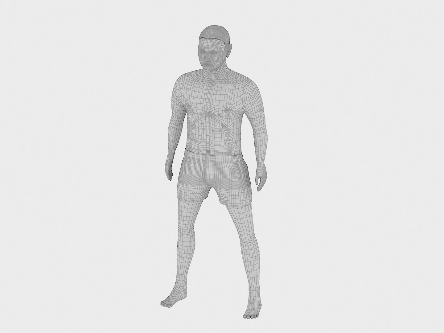 3D Man In Shorts Model - TurboSquid 2397883