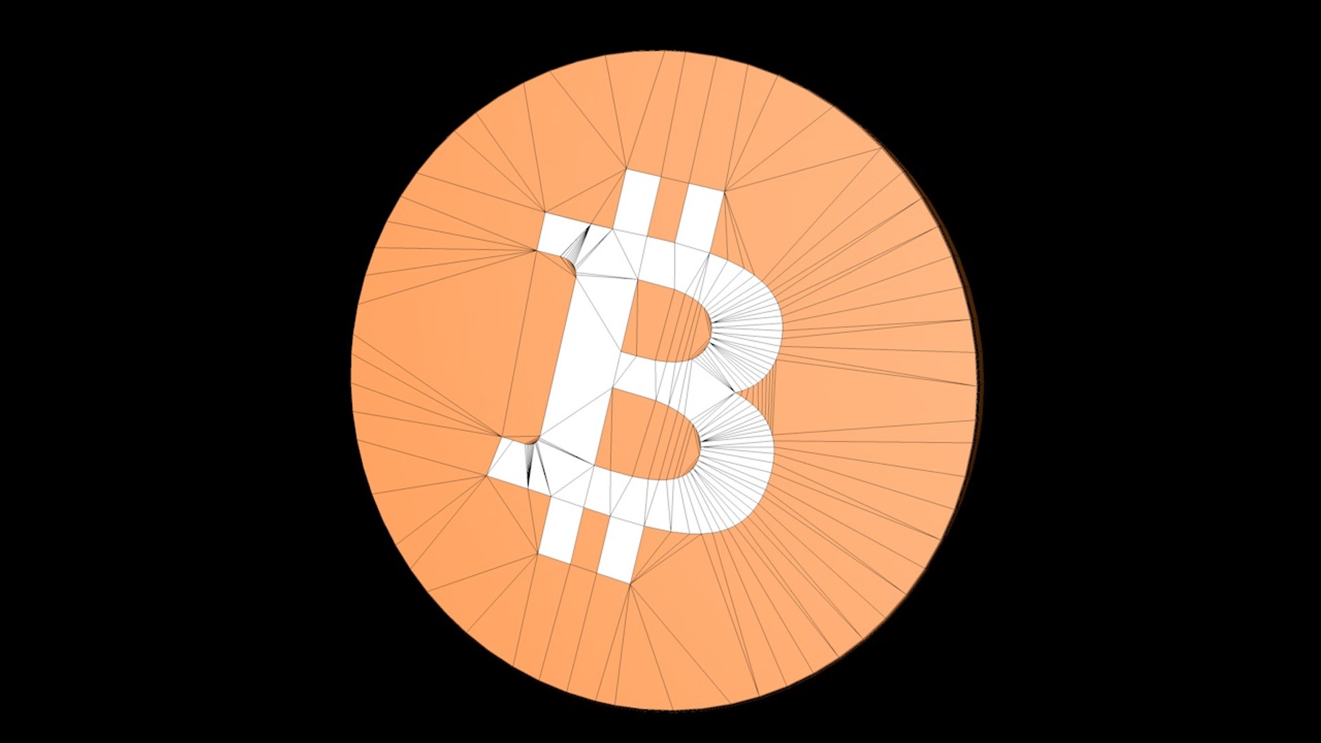 3D bitcoin crypto currency logo model - TurboSquid 1239725