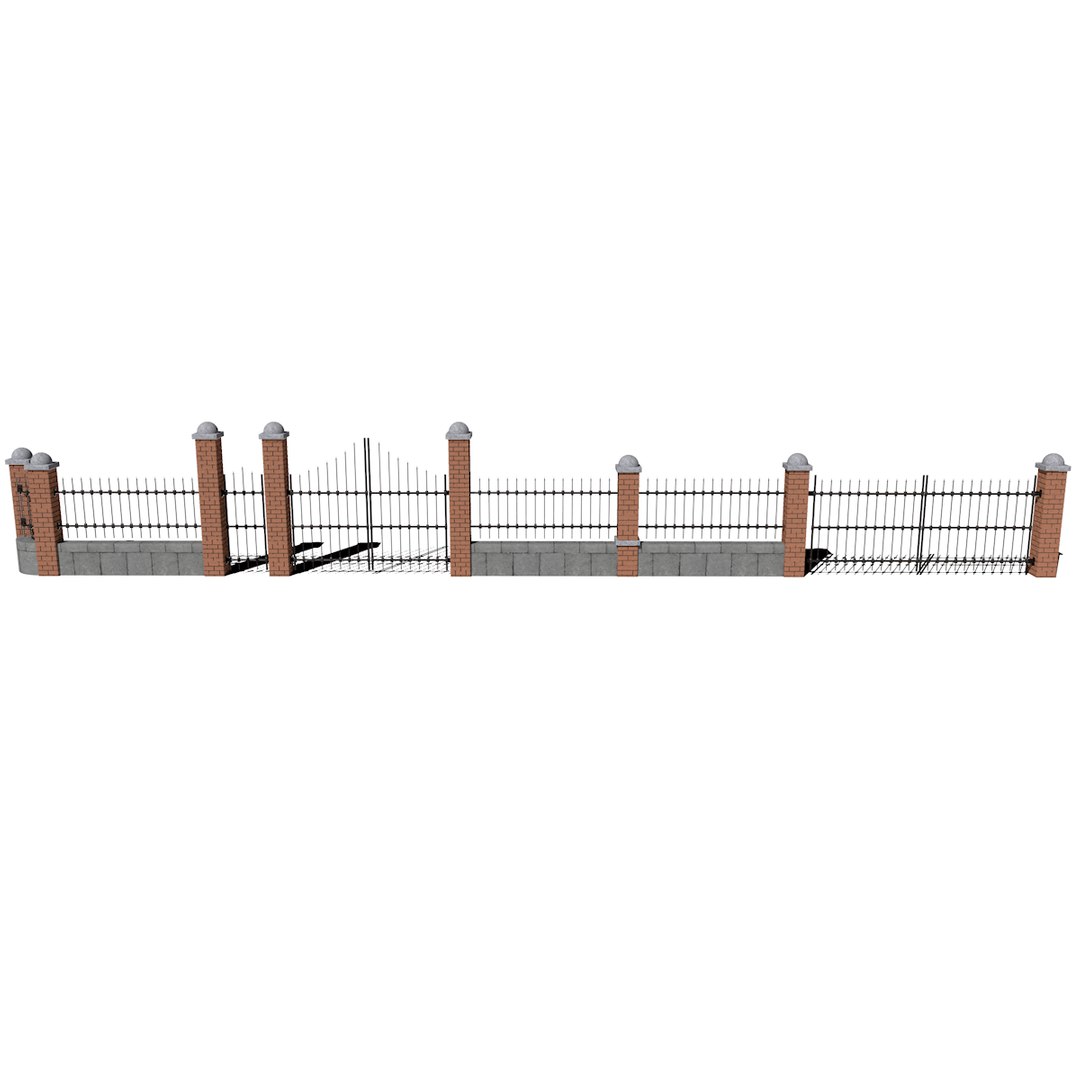 3d modular fence model