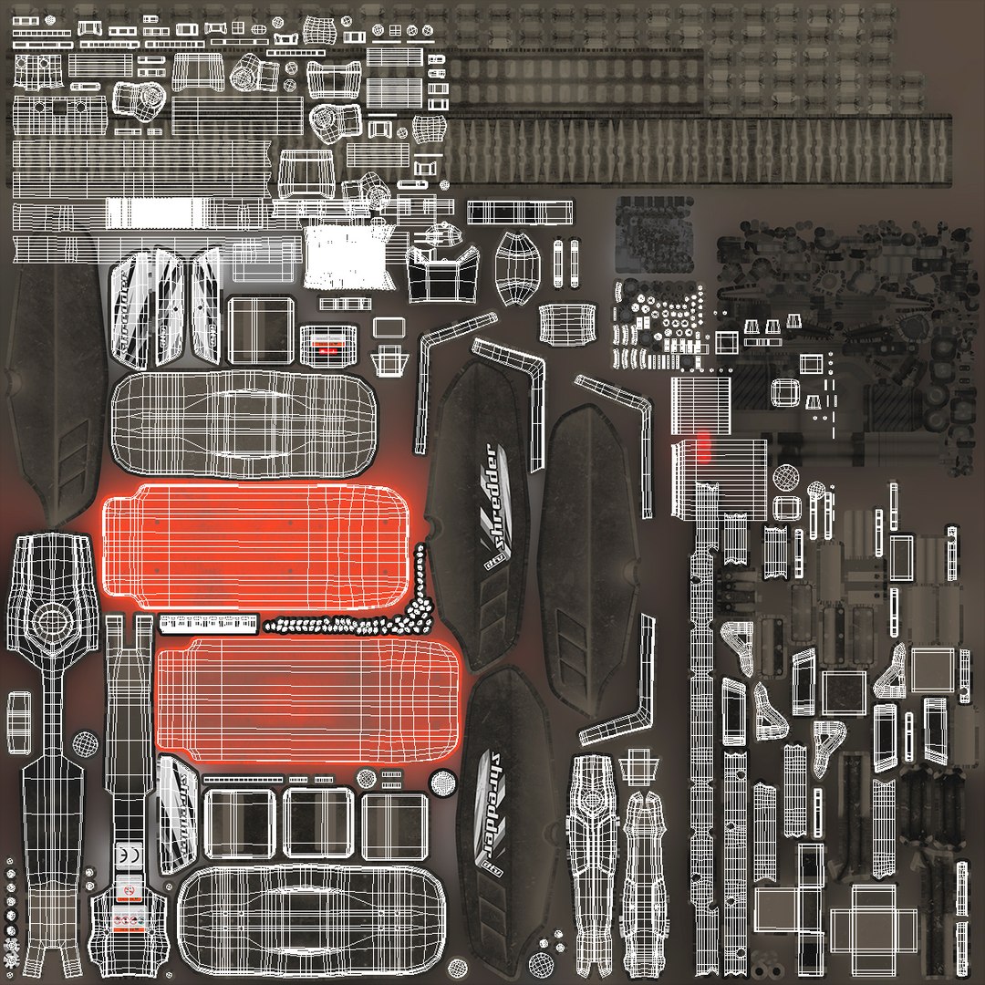3D Dusted Stands Up DTV Shredder Model - TurboSquid 2174850