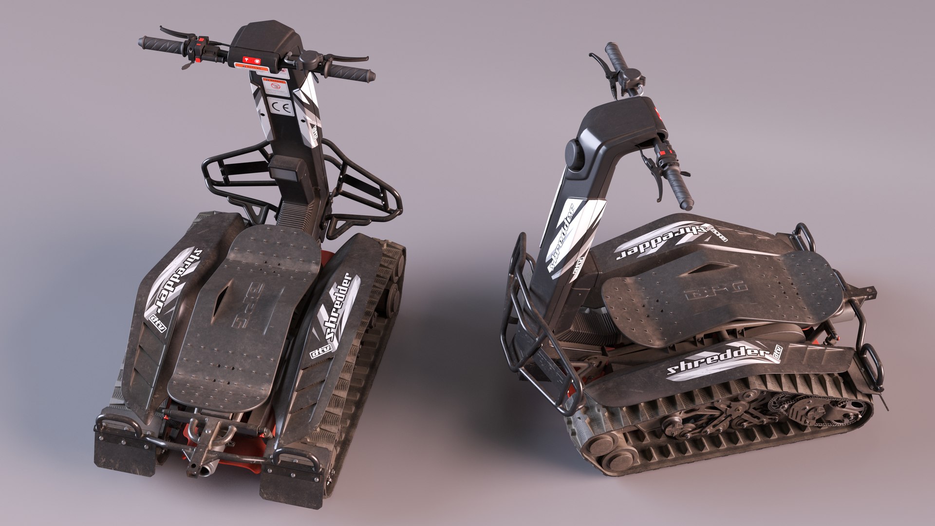 3D Dusted Stands Up DTV Shredder Model - TurboSquid 2174850