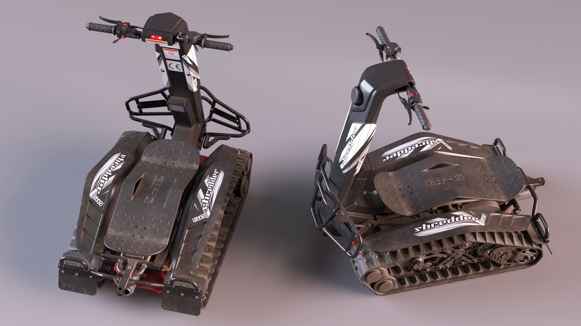 3D Dusted Stands Up DTV Shredder Model - TurboSquid 2174850