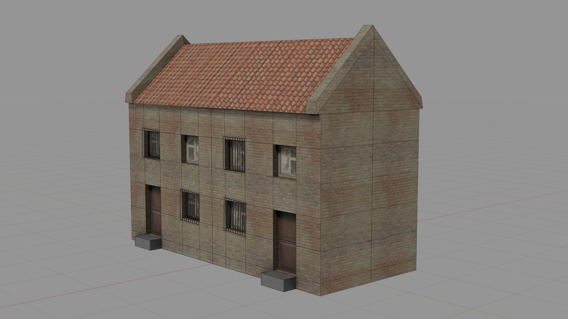 Old Low-poly house 3D - TurboSquid 1870978