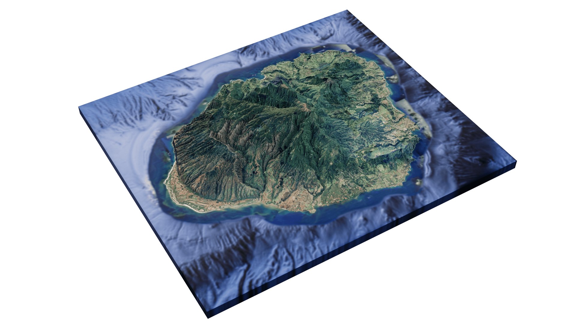 3D Kauai Island Terrain 3d Model - TurboSquid 2072855