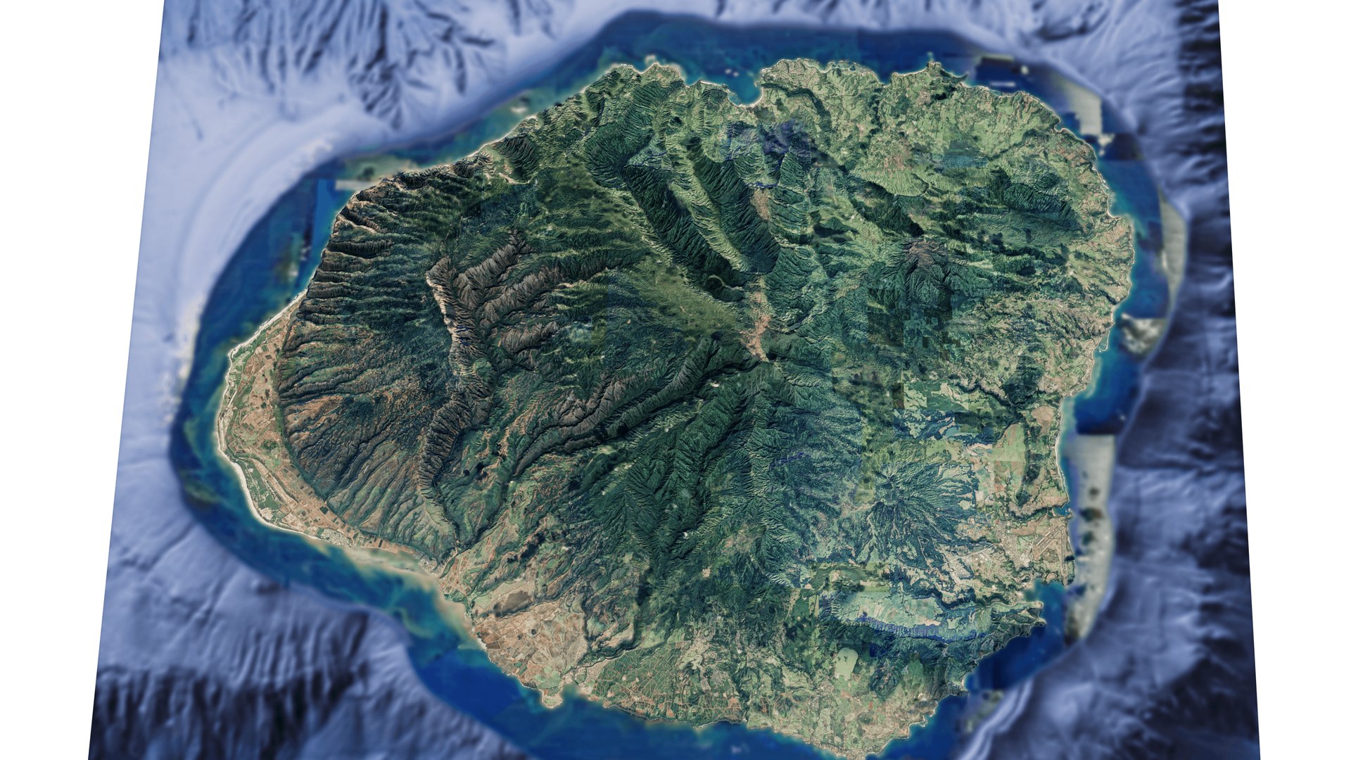 3D Kauai Island Terrain 3d Model - TurboSquid 2072855