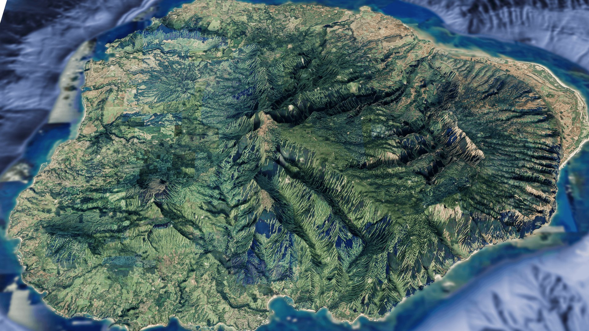3D Kauai Island Terrain 3d Model - TurboSquid 2072855