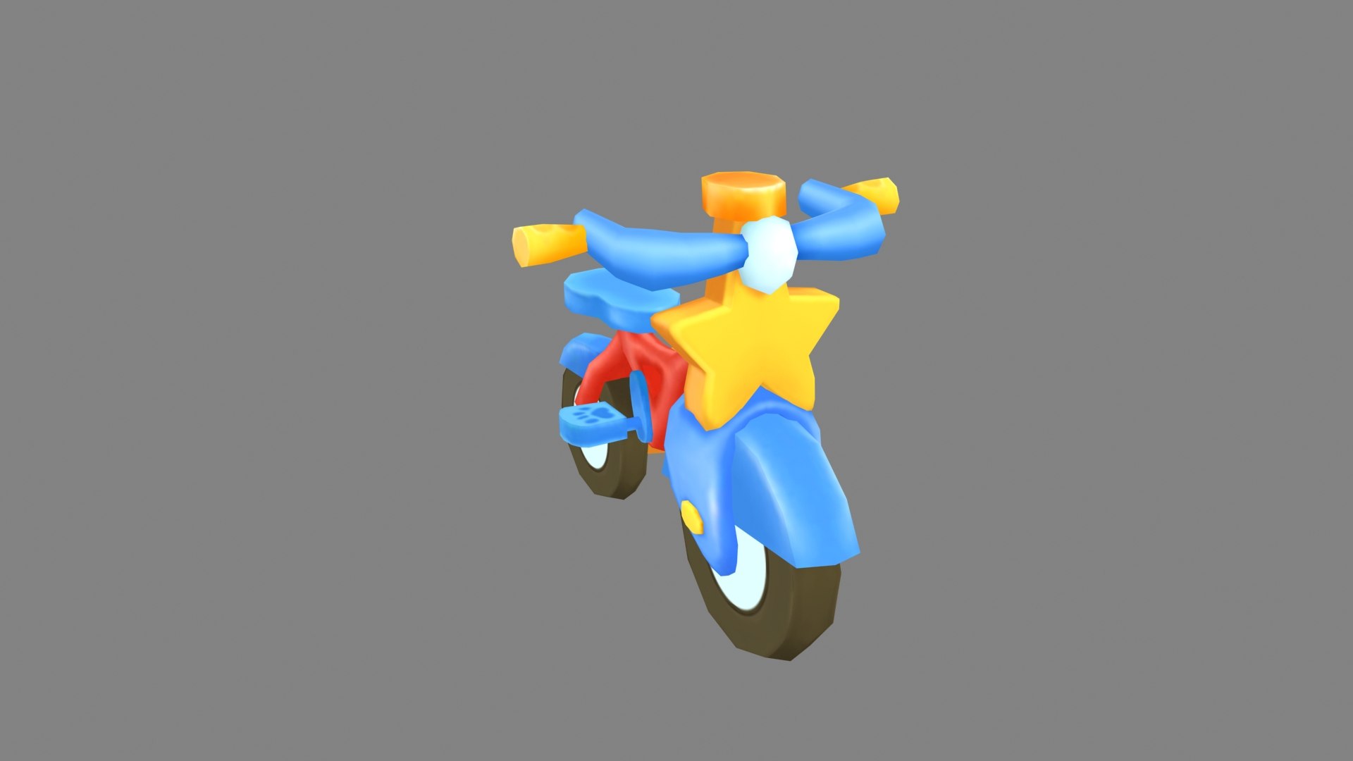 Cartoon Bike Toy Low-poly 3D Model 3D Model - TurboSquid 2116546
