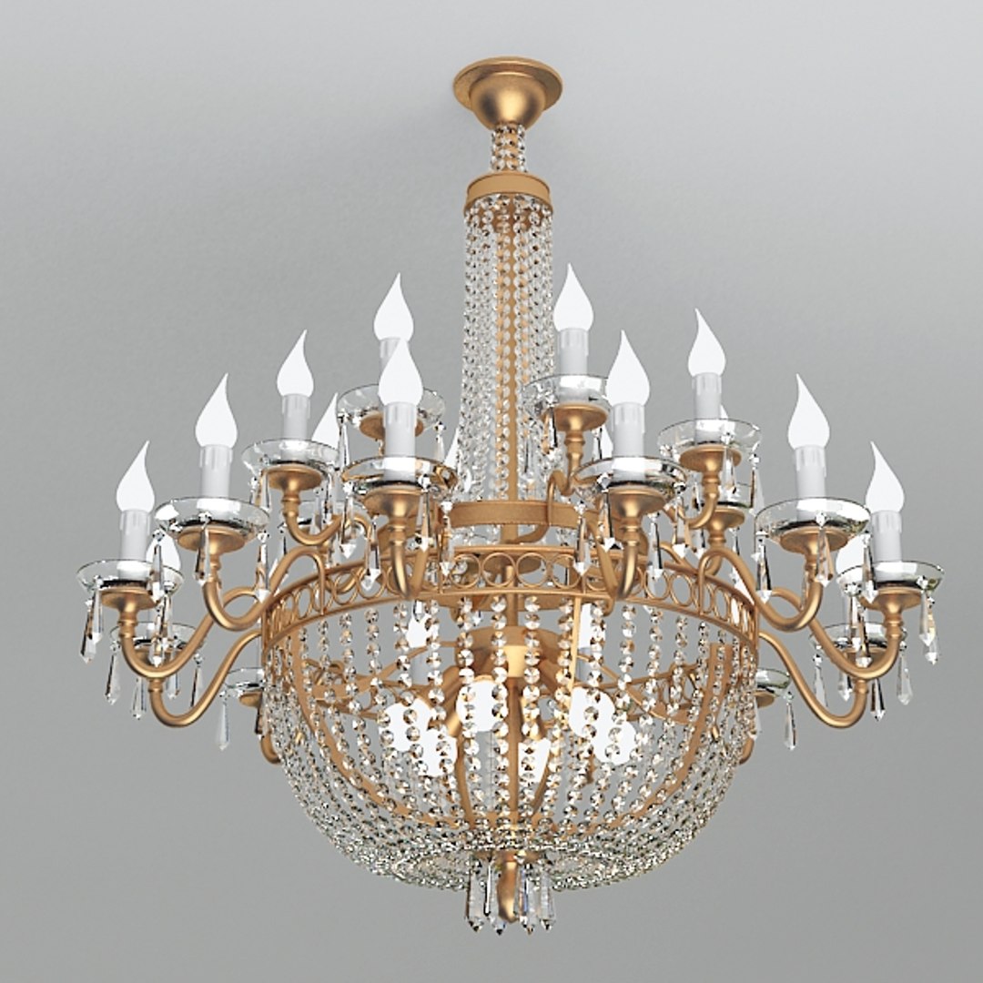3d Model Of Chandelier