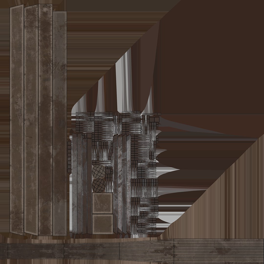 3D Model Bunker Rake - TurboSquid 1649005