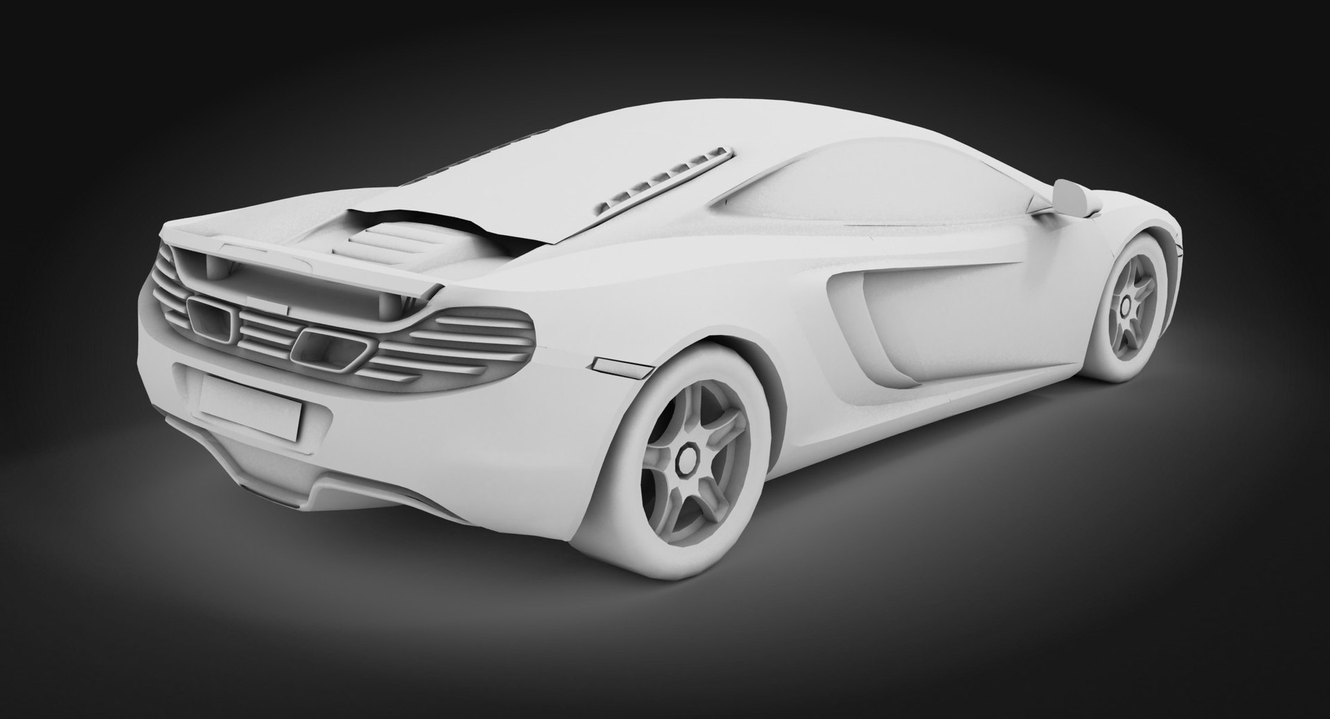 mclaren mp4-12c supercar 3d model