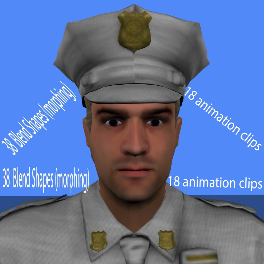3d Max Police Animation