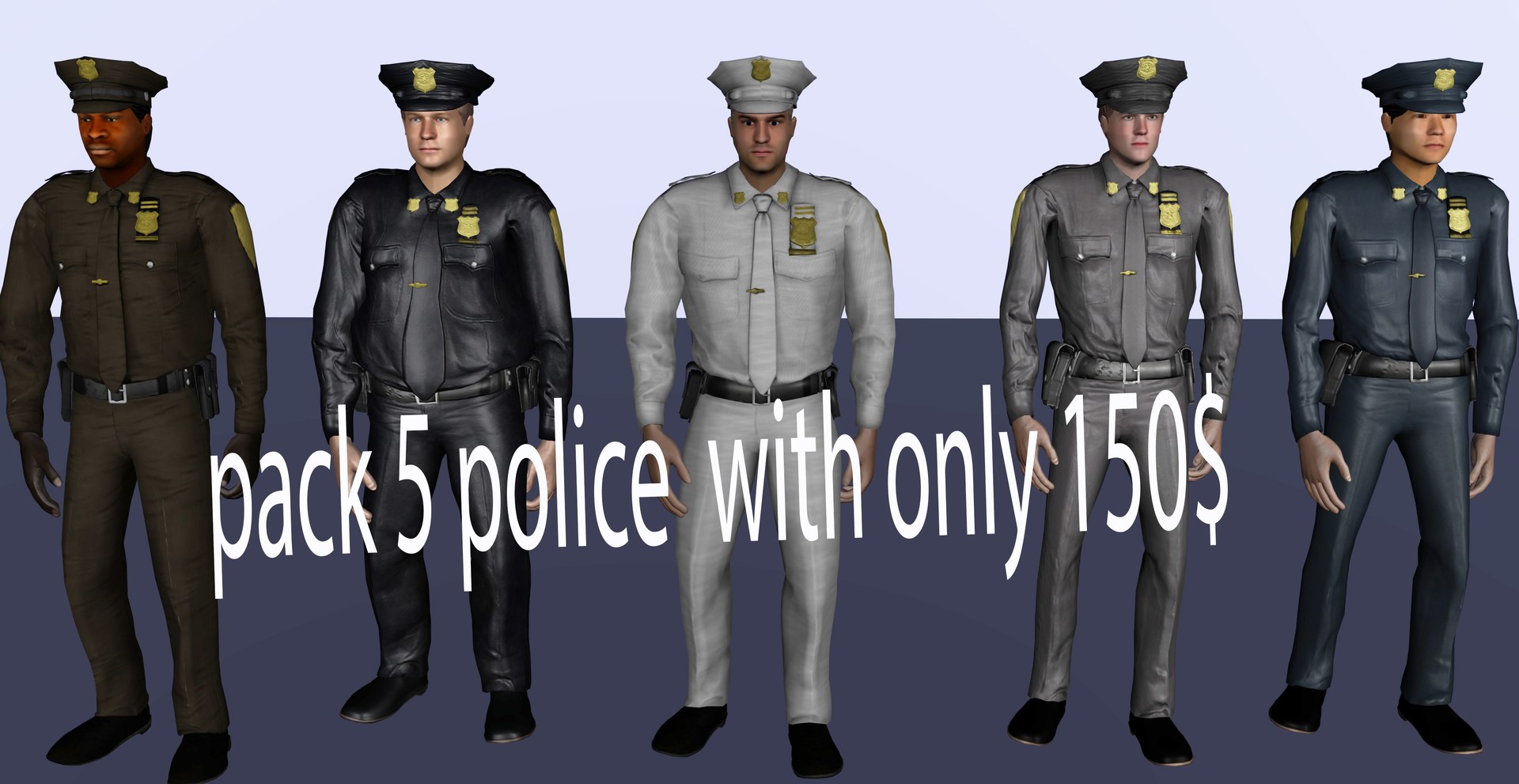 3d Max Police Animation