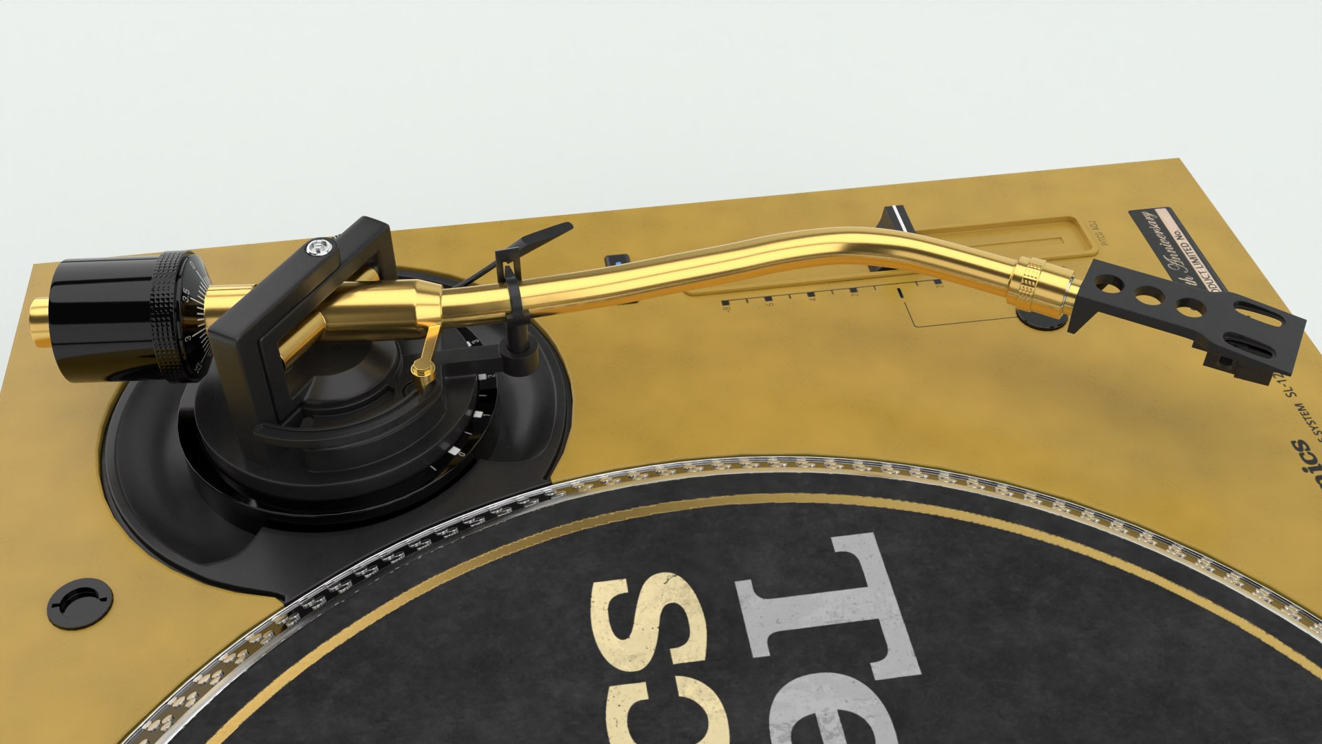 3D Technics SL-1200M7L Turntable Yellow Model - TurboSquid 2098814