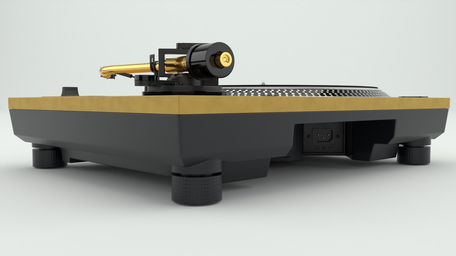 3D Technics SL-1200M7L Turntable Yellow Model - TurboSquid 2098814