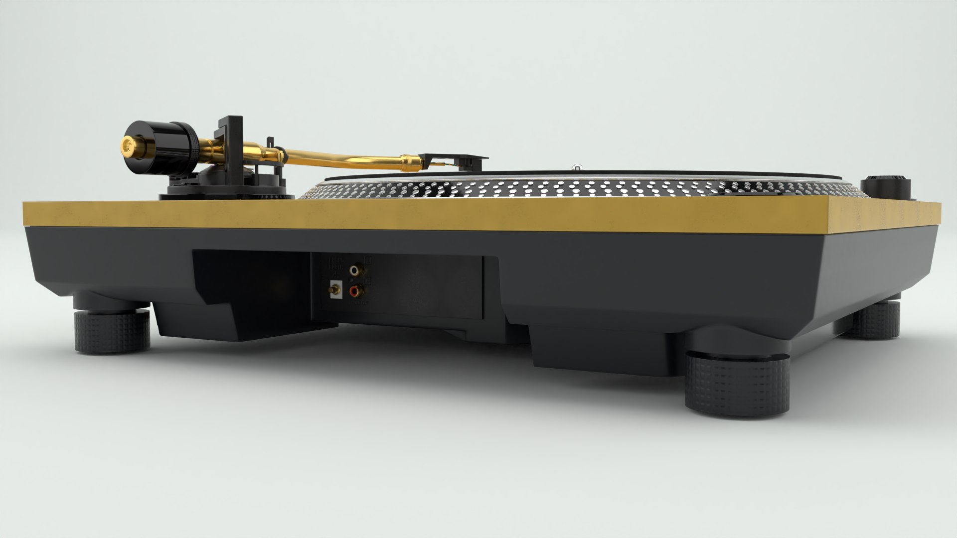 3D Technics SL-1200M7L Turntable Yellow Model - TurboSquid 2098814