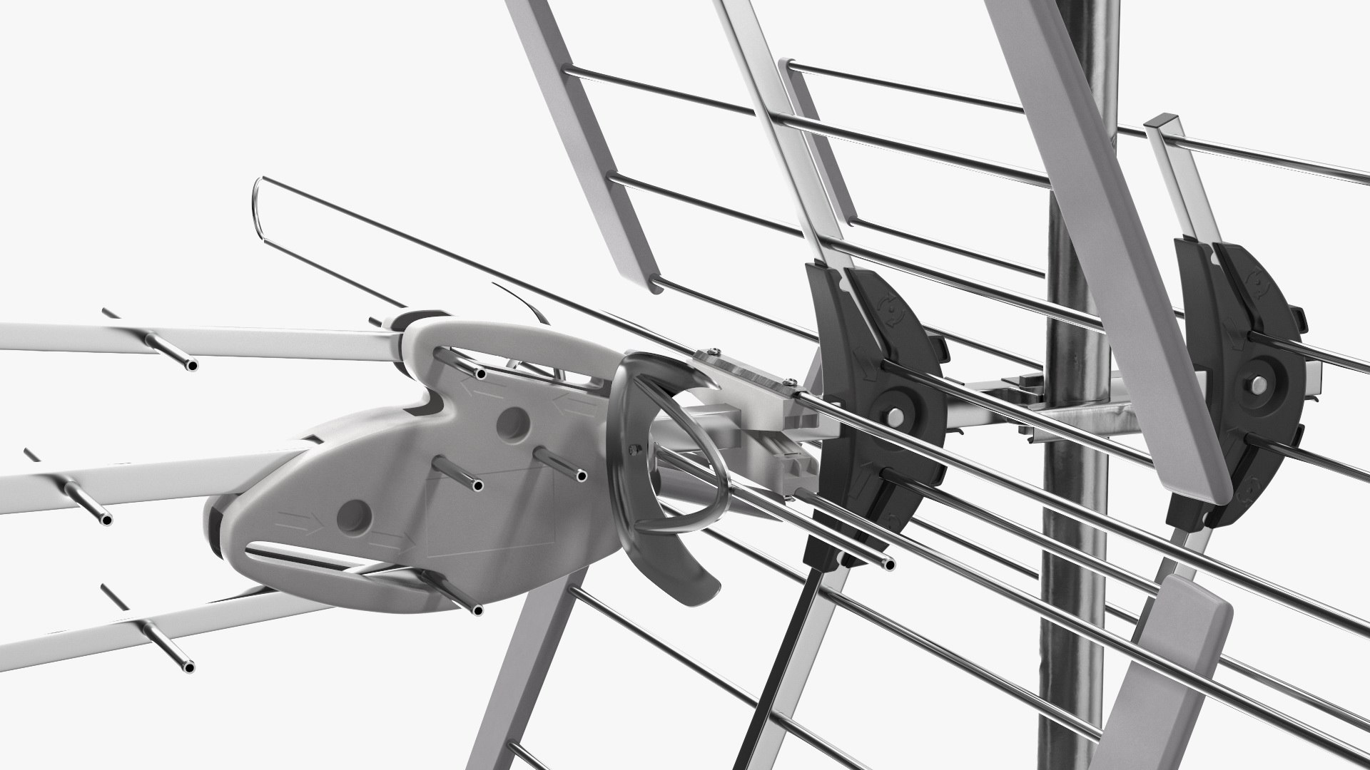 3D Model Outdoor Combined VHF UHF Antenna Amplified - TurboSquid 1772176