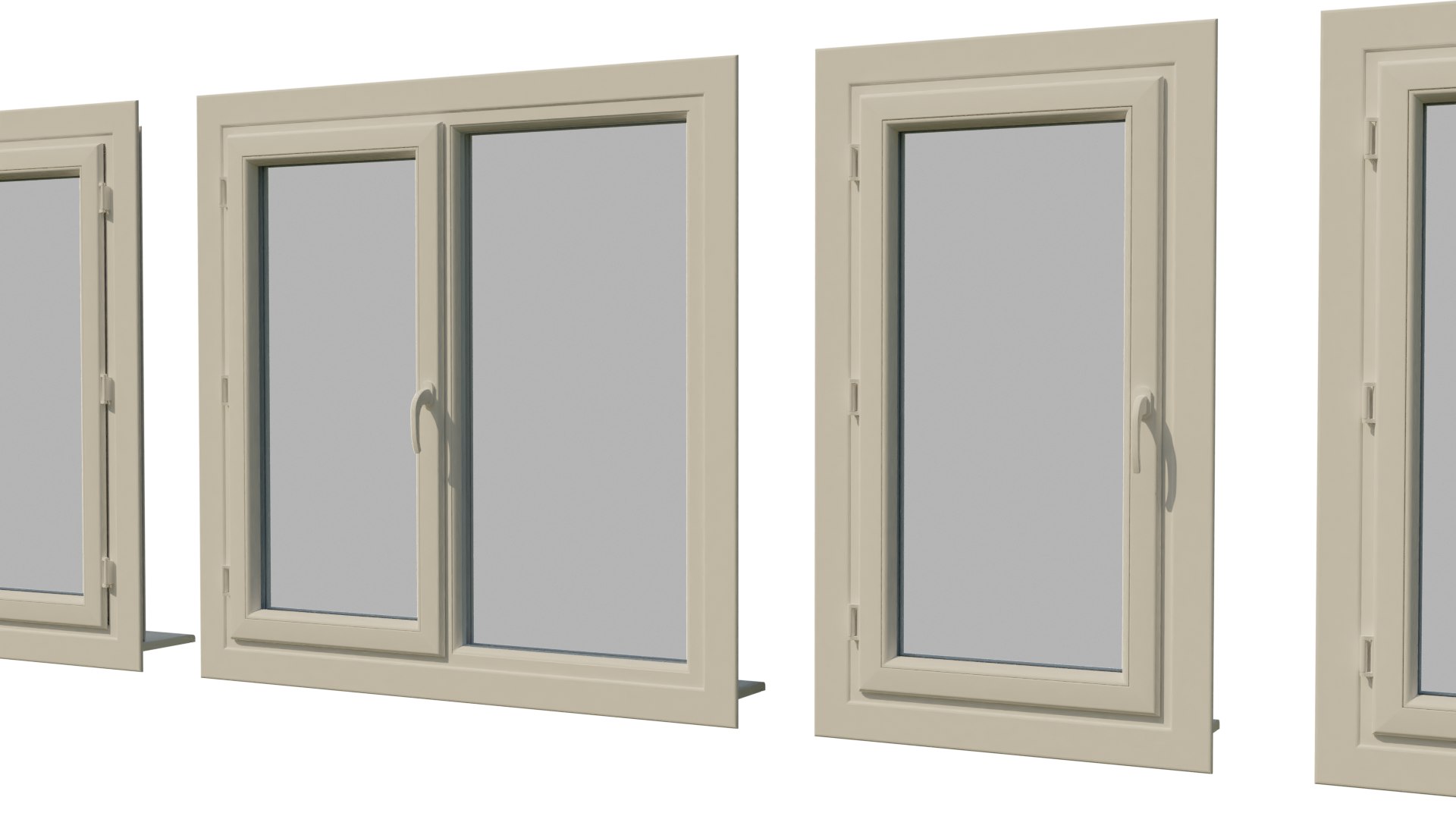 Pvc window 3D model - TurboSquid 1564450