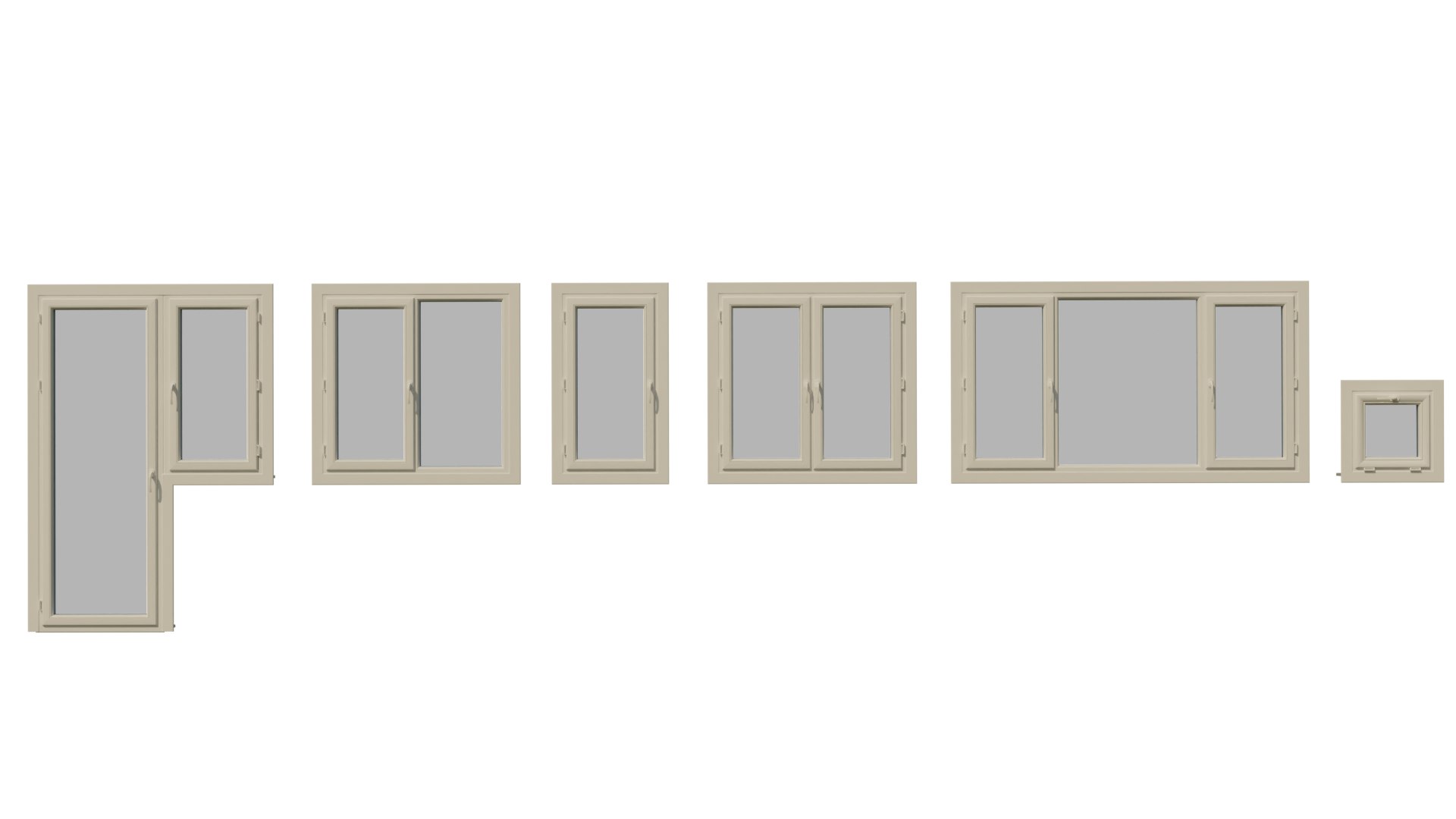 Pvc window 3D model - TurboSquid 1564450