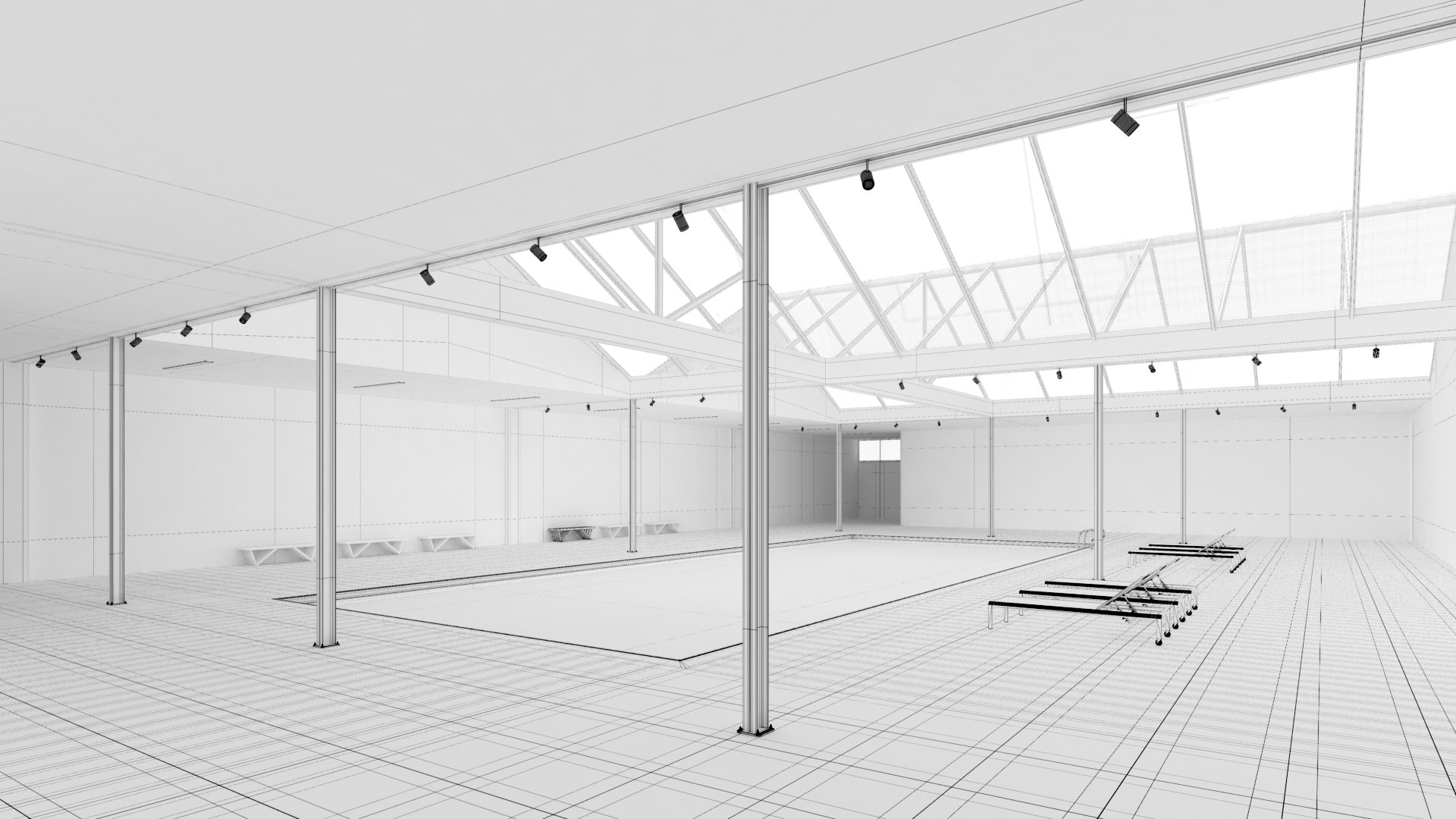 3D Swimming Pool Indoor 4 - TurboSquid 2258036