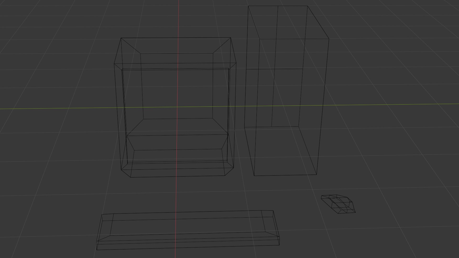 Low Poly Computer Old School PC 3D Model - TurboSquid 2247085