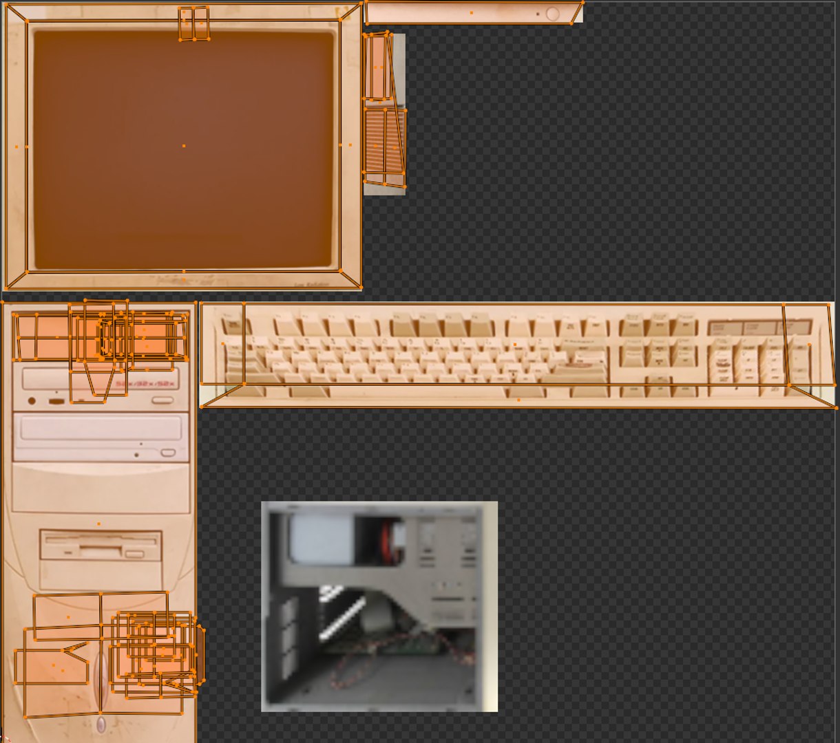 Low Poly Computer Old School PC 3D Model - TurboSquid 2247085