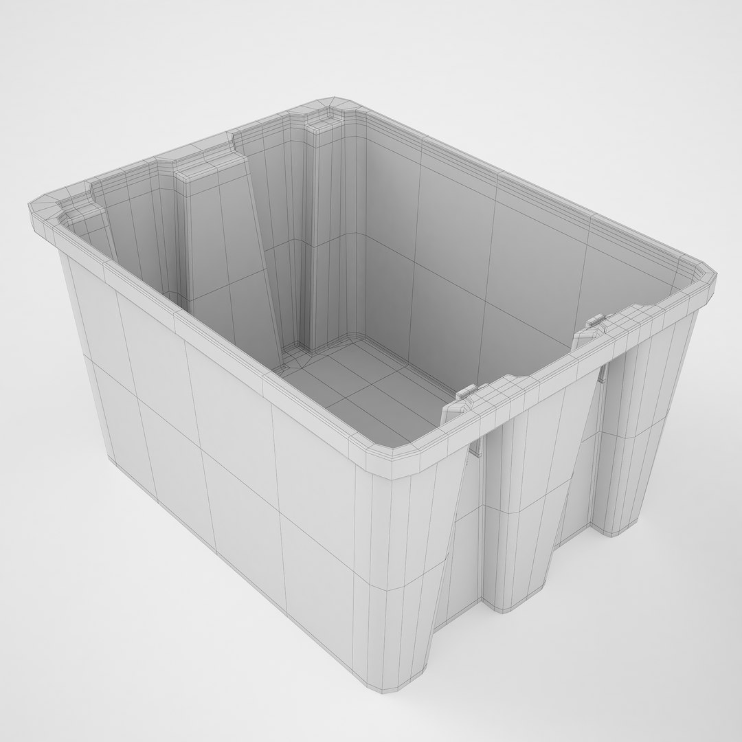 3D Plastic Storage Box 01 - TurboSquid 2215856