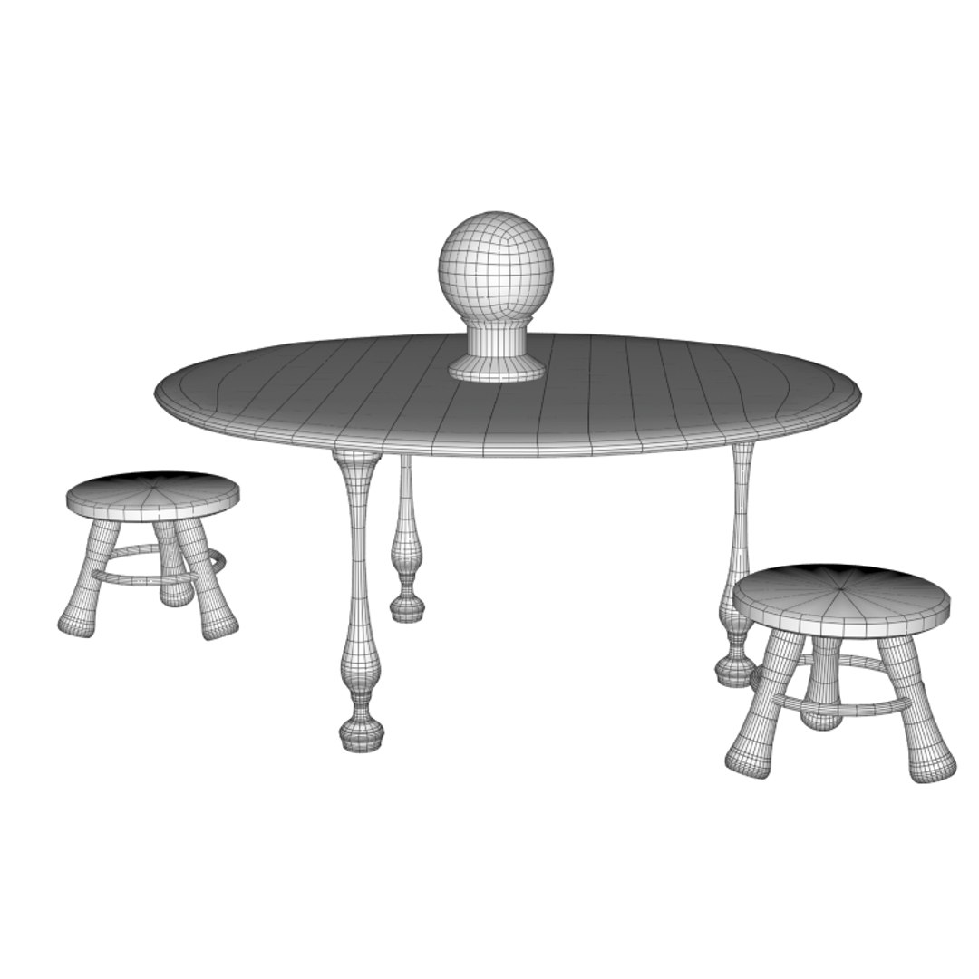 Table 3d Model