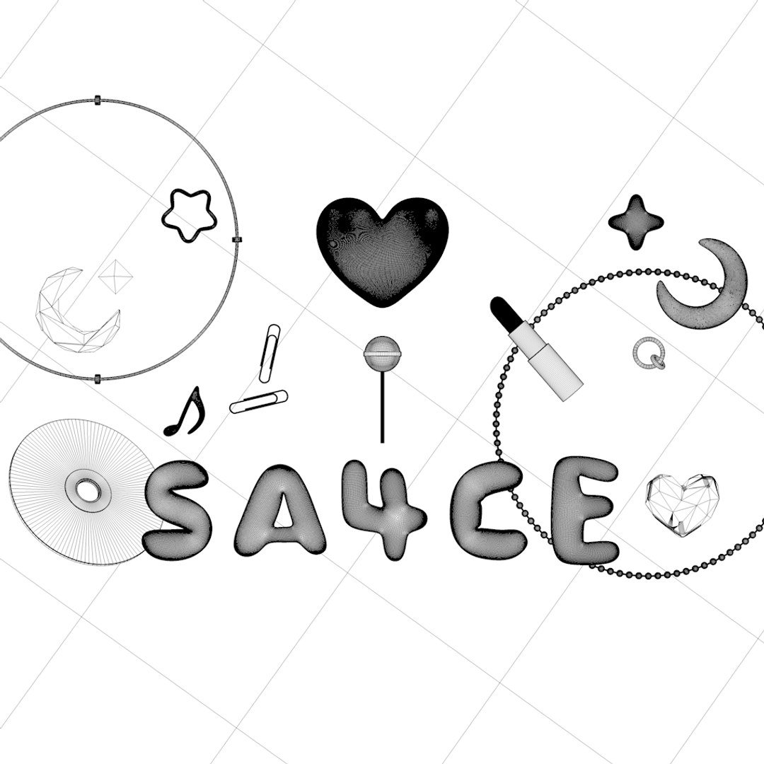 Y2K Heart Symbol Aesthetic Model - TurboSquid 2197872