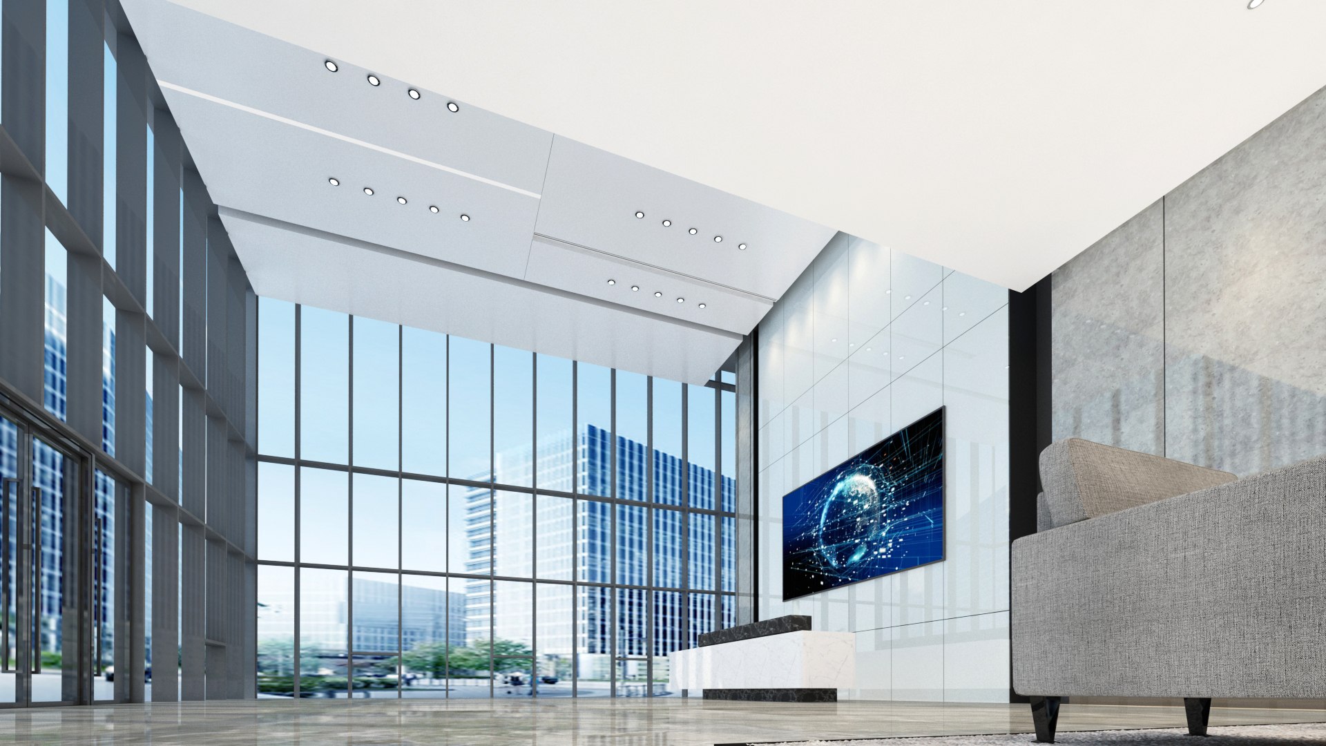 Lobby Reception Collection 01 Model - TurboSquid 2119336