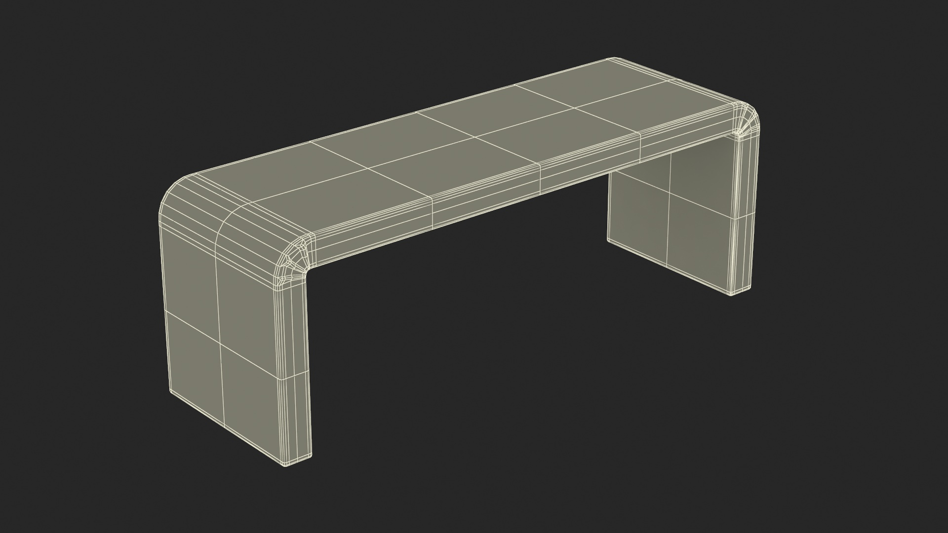 Modern Fabric Console Table 3D Model - TurboSquid 2237166
