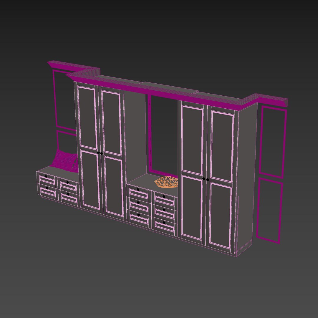 Classic Wardrobe 3D Model - TurboSquid 1347173