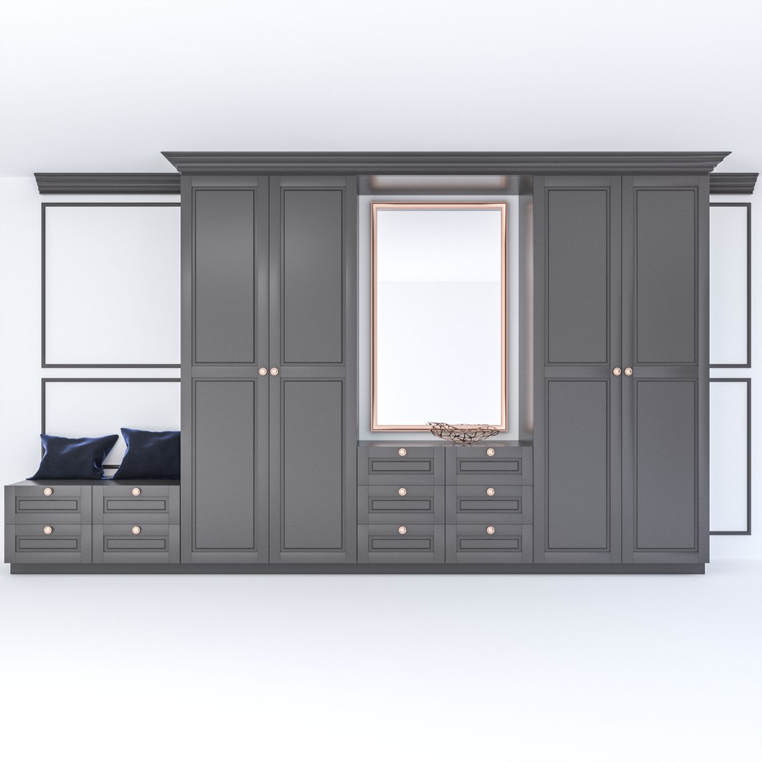 Classic Wardrobe 3D Model - TurboSquid 1347173