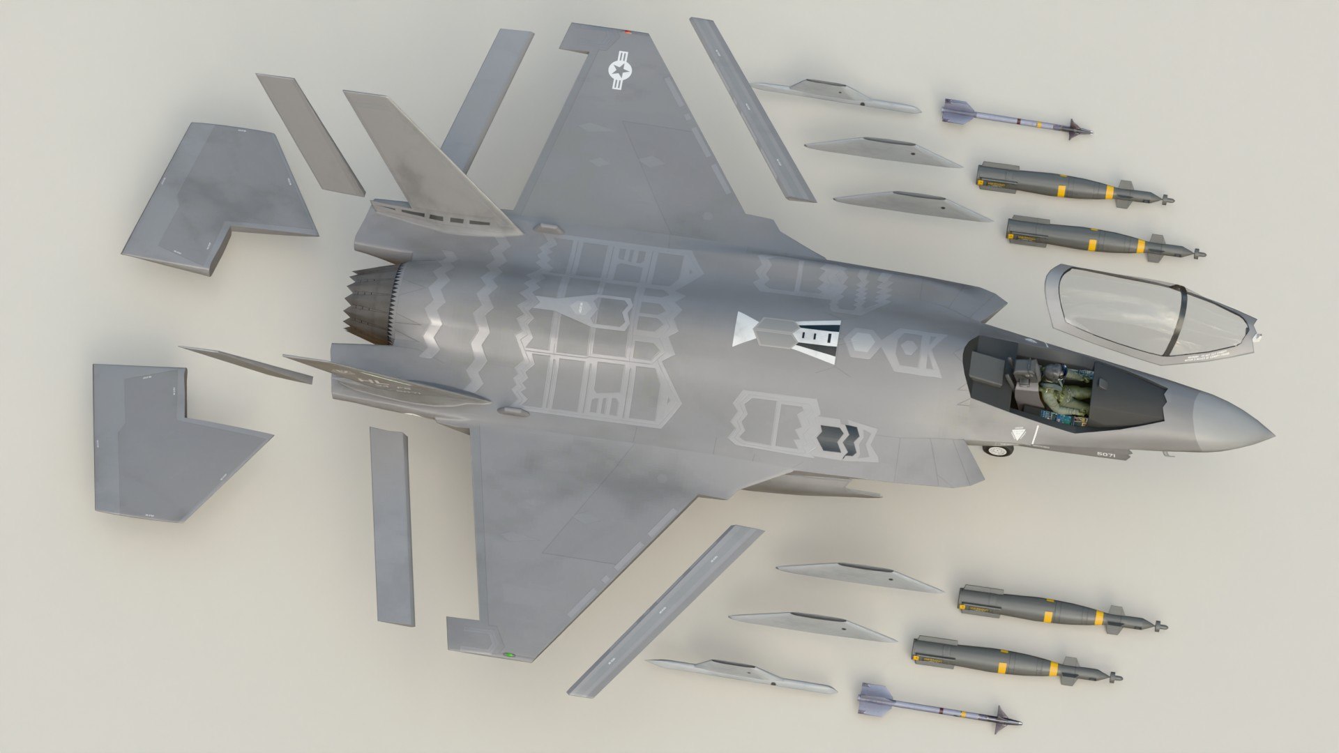3D F35A Lightning II SC - TurboSquid 2296344