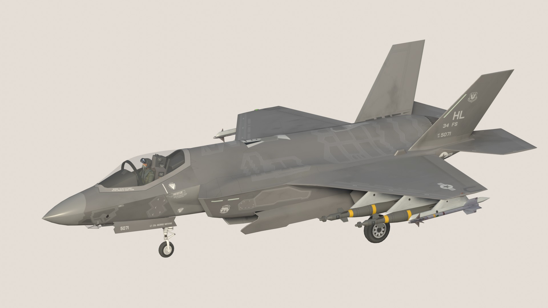 3D F35A Lightning II SC - TurboSquid 2296344